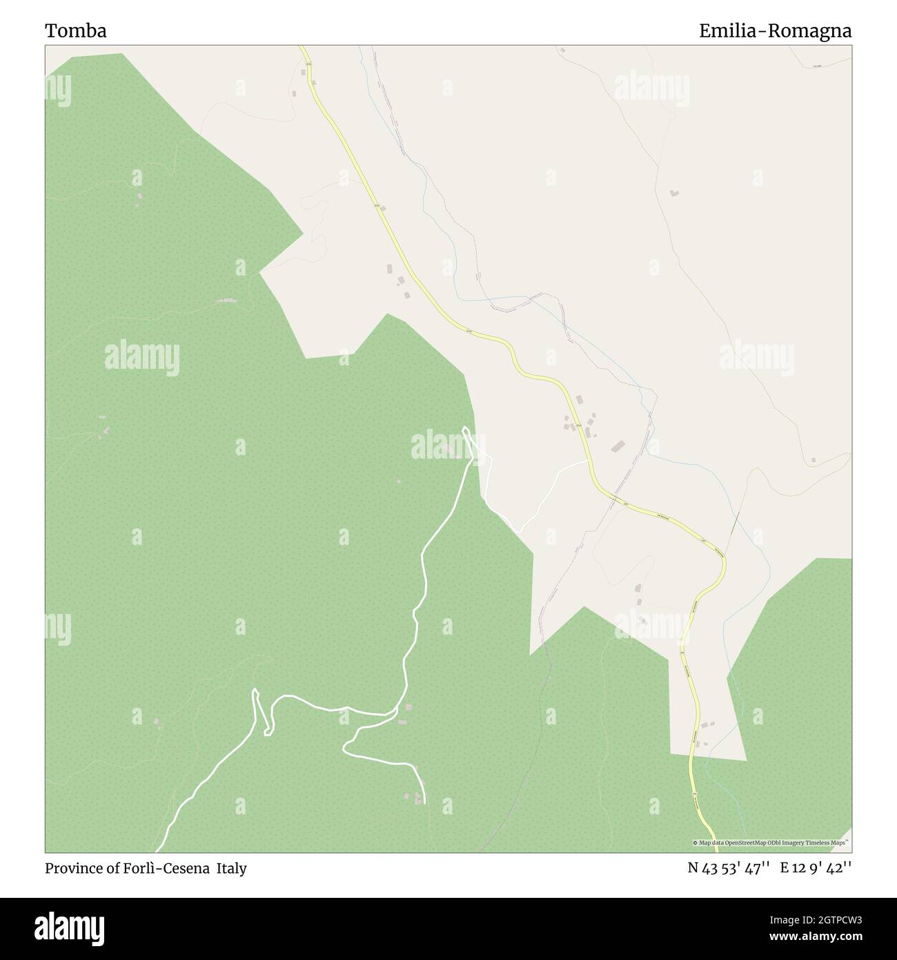 Tomba, Province of Forlì-Cesena, Italy, Emilia-Romagna, N 43 53' 47 ...