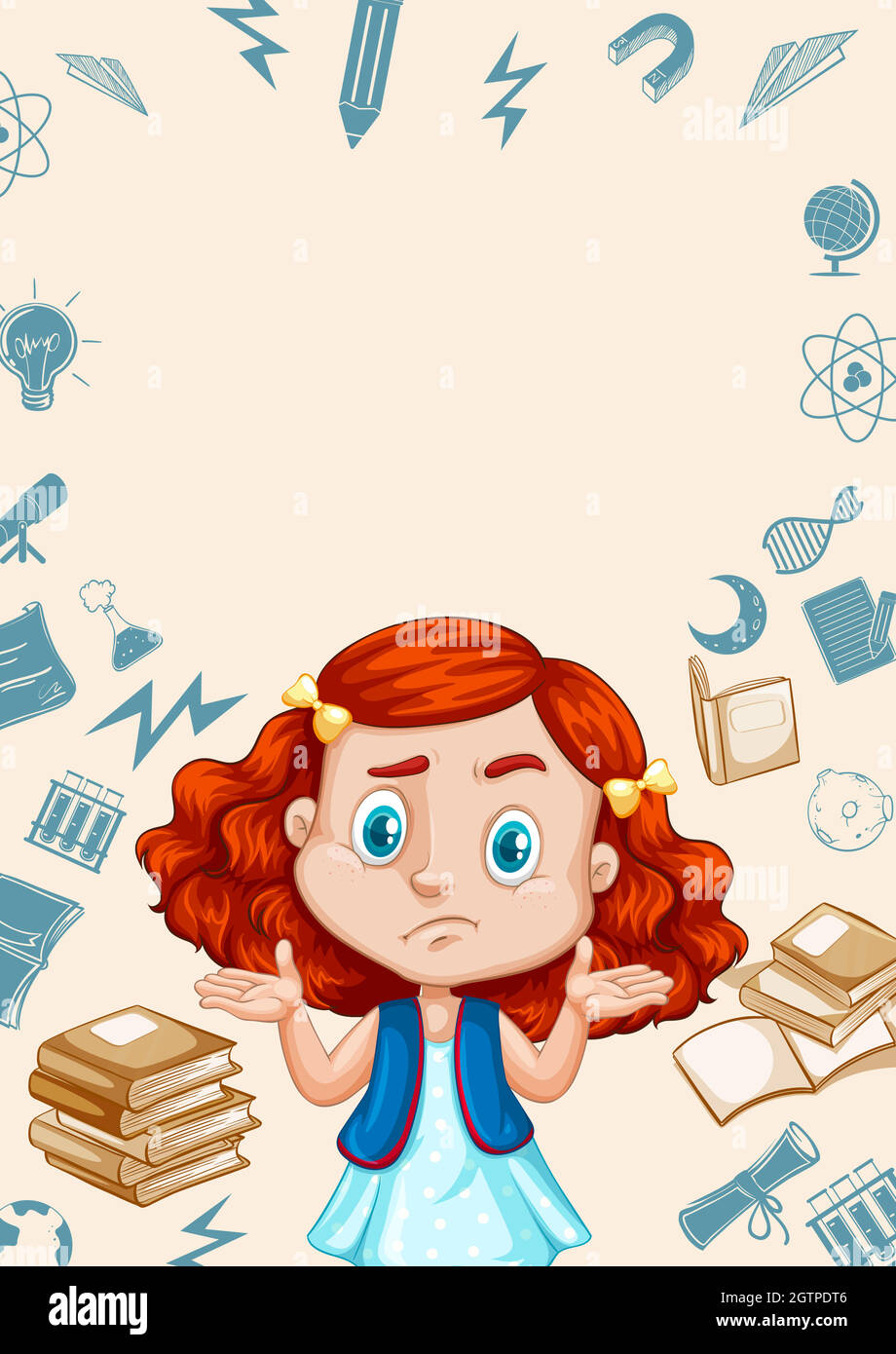 Girl of education Stock Vector Images - Alamy