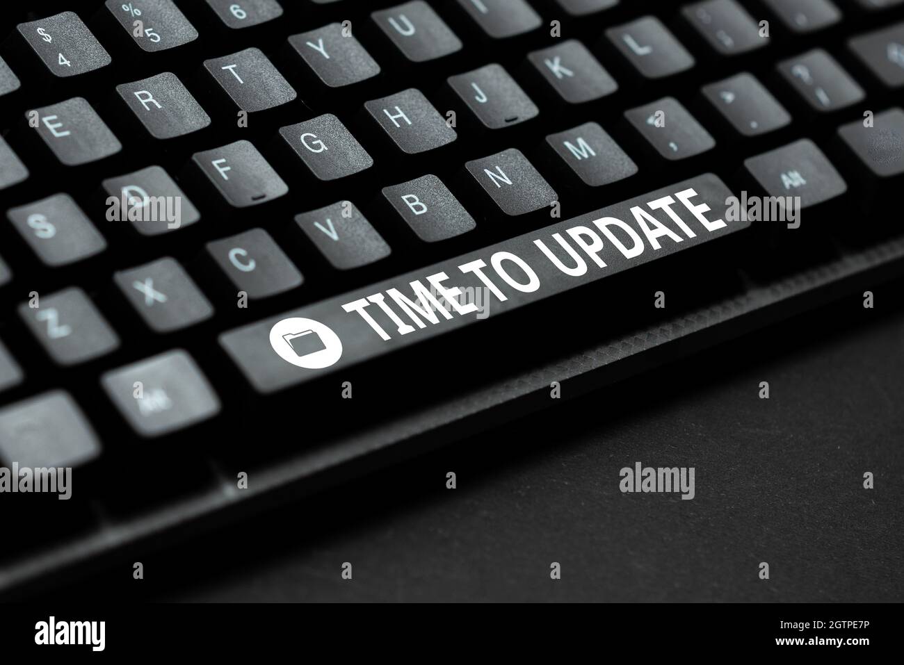 Text sign showing Time To Update. Business concept this right moment to ...