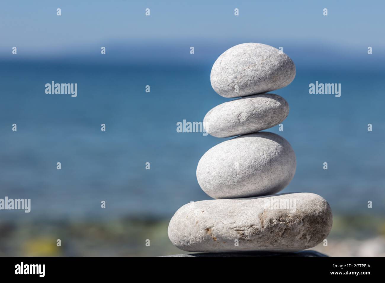 Feng shui, harmony and peace concept. Balance, zen stones, smooth ...