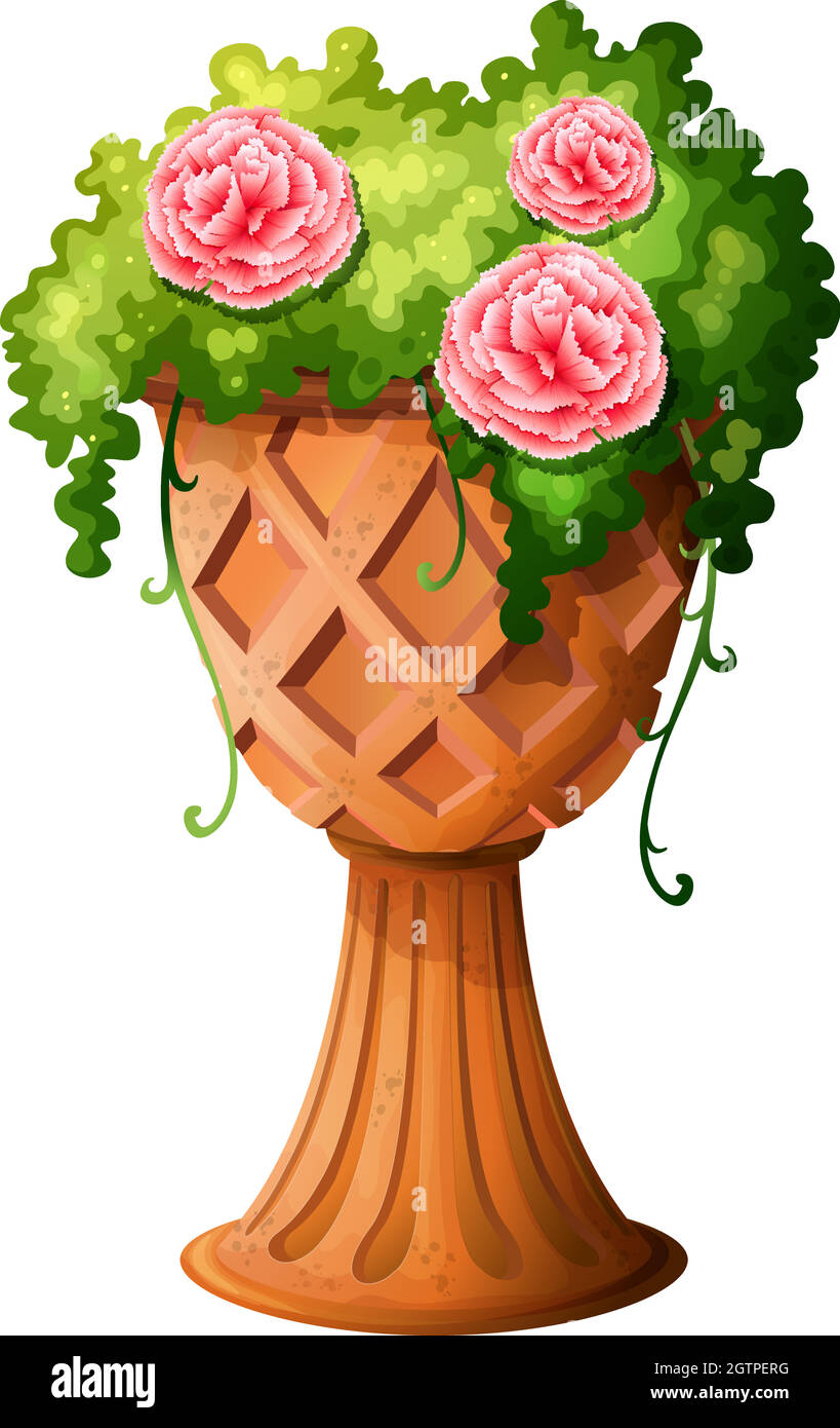 Big flowering plant Stock Vector Images - Alamy