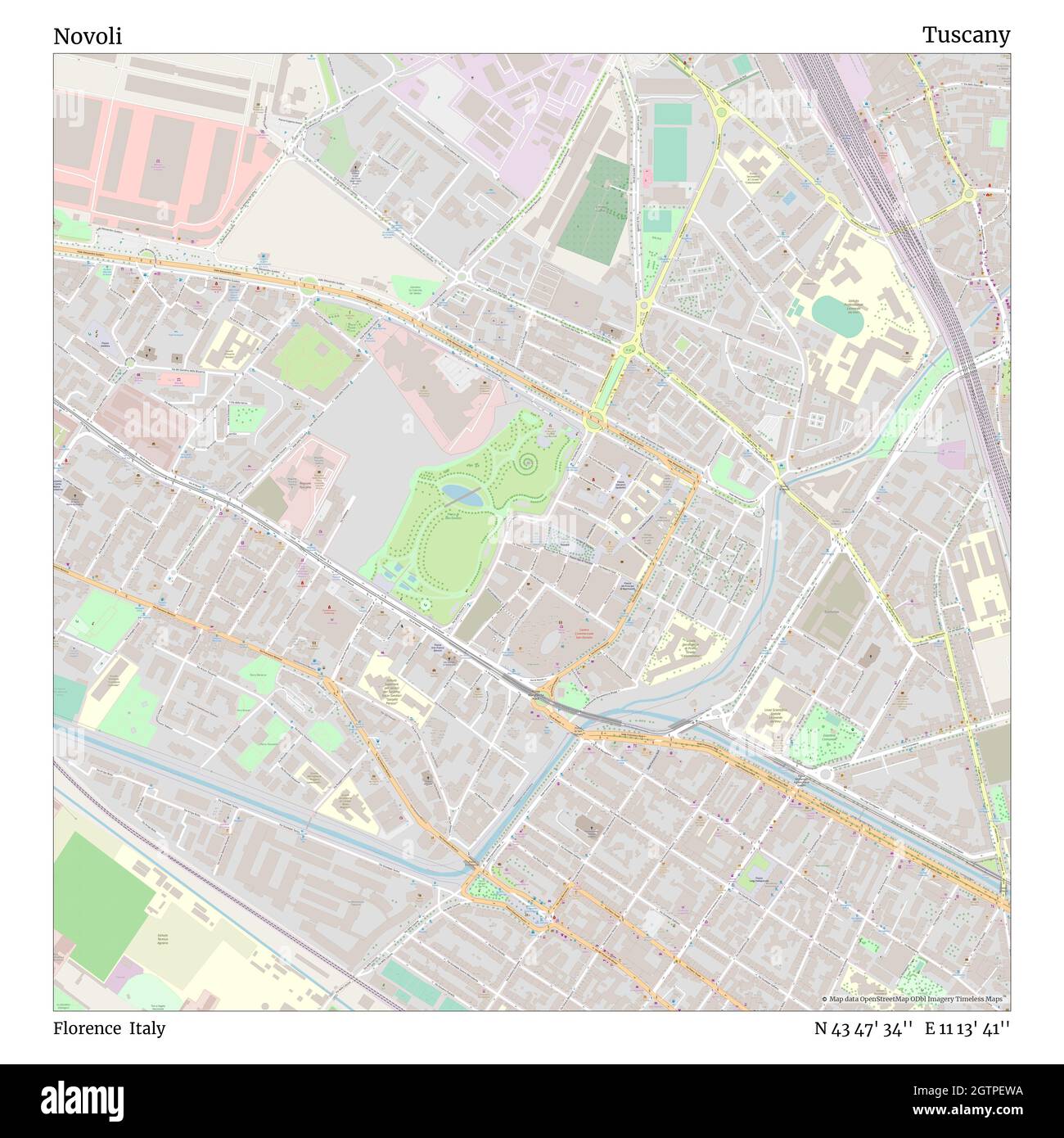 Novoli, Florence, Italy, Tuscany, N 43 47' 34'', E 11 13' 41'', map ...