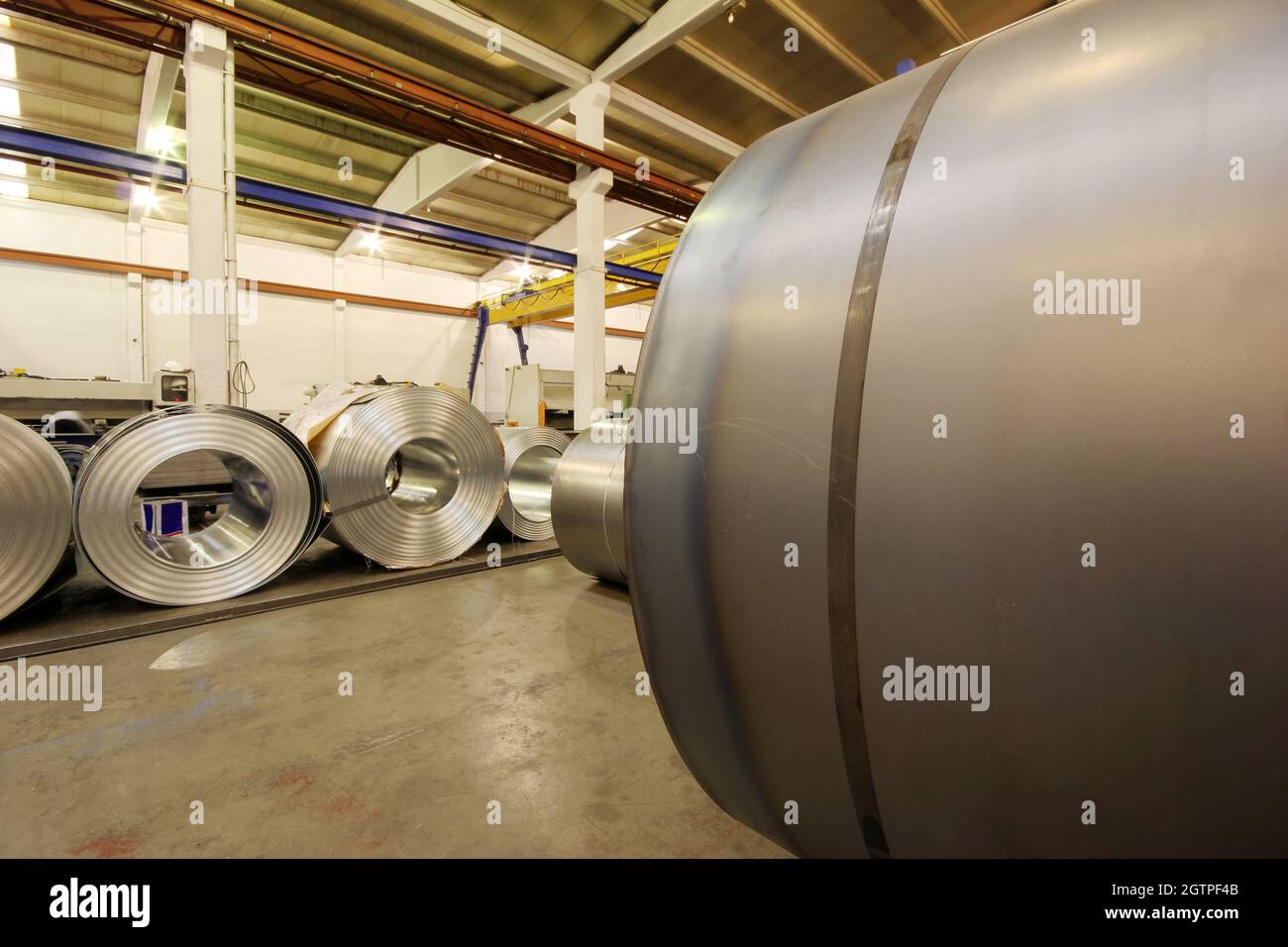 aluminum metal steel sheet production Stock Photo - Alamy