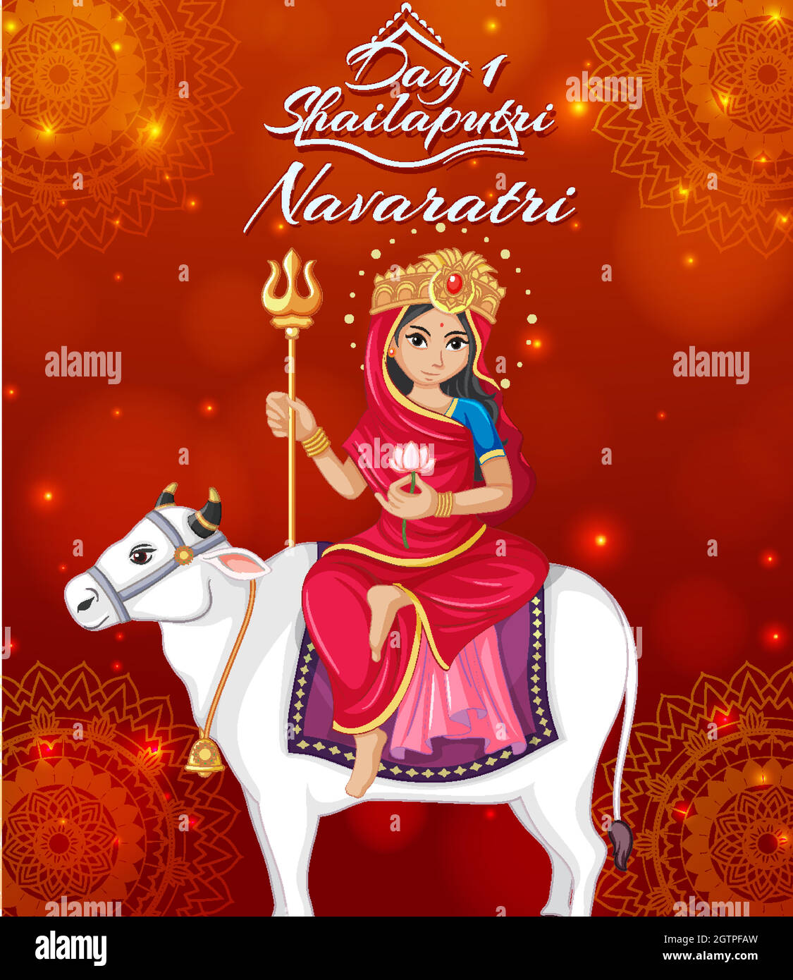 Navaratri poster design with goddess Stock Vector Image & Art - Alamy