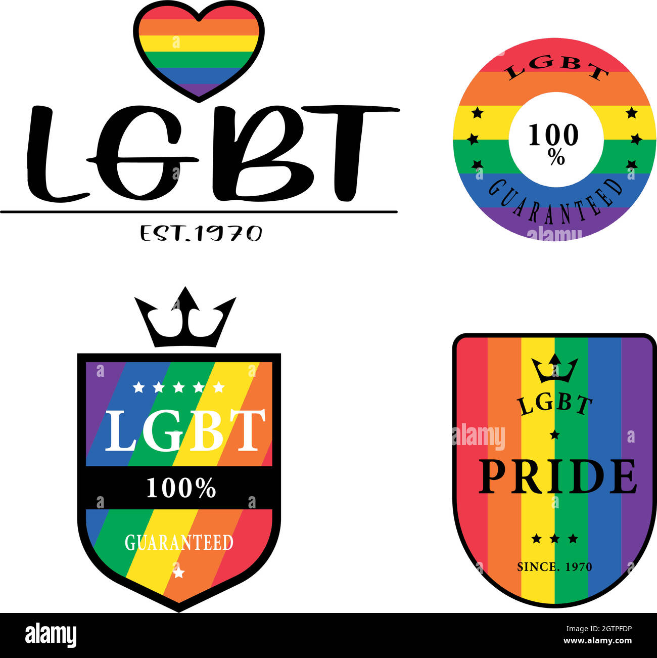Lgbt Pride Symbol Design Logo Stock Vector Image And Art Alamy