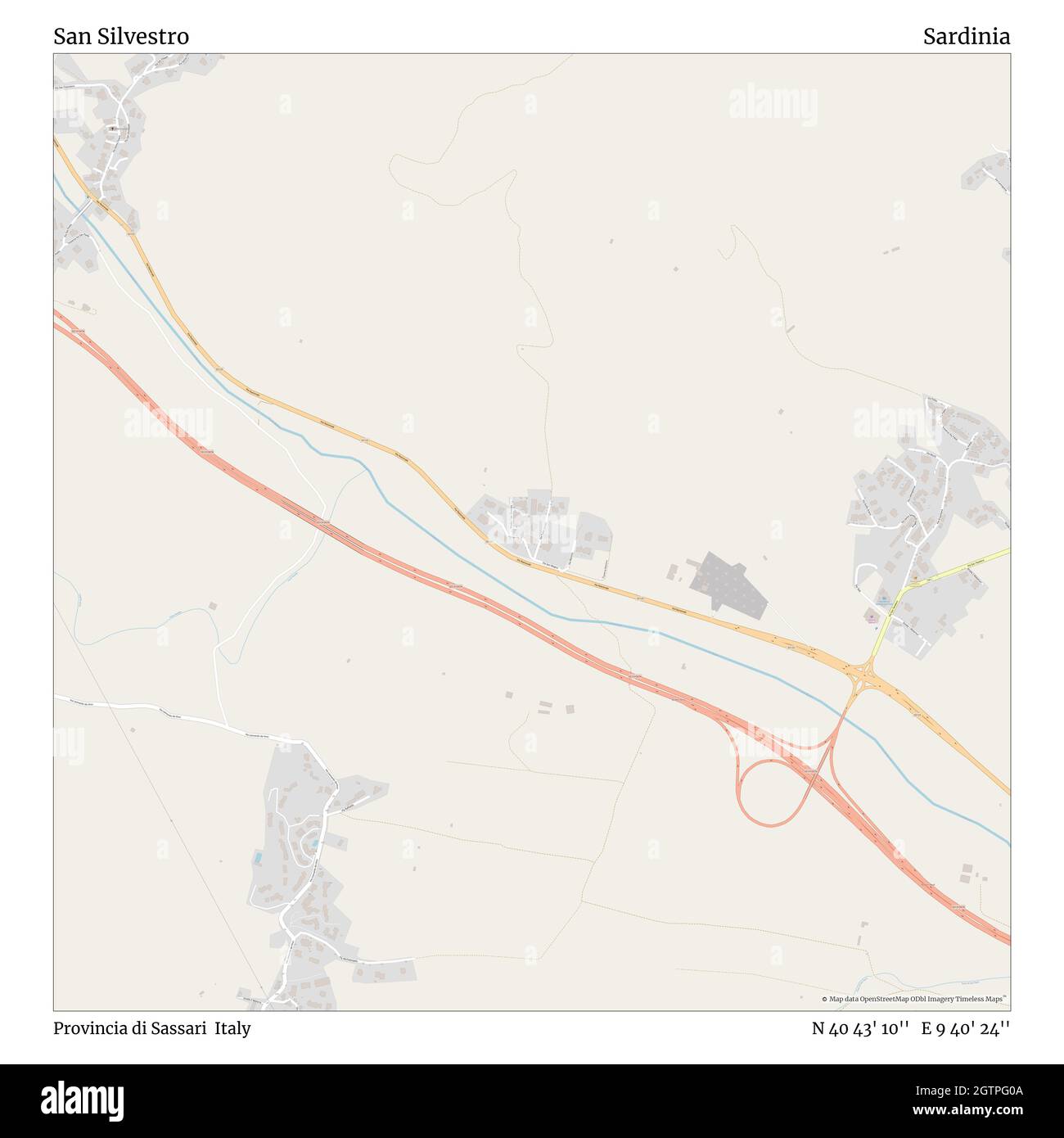 Map of sassari hi-res stock photography and images - Alamy