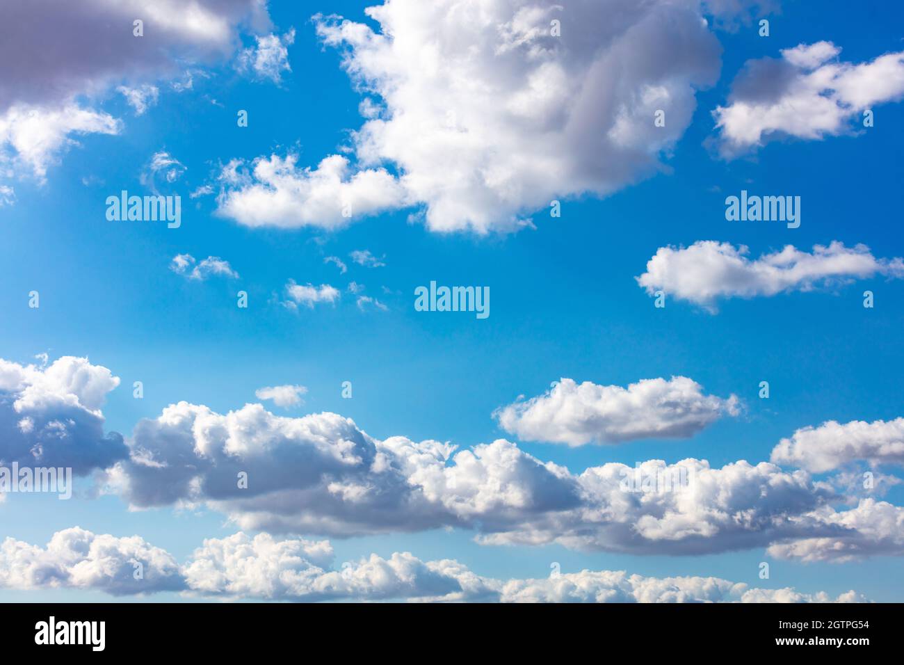 Sky blue color and clouds with sun and daylight natural background ...