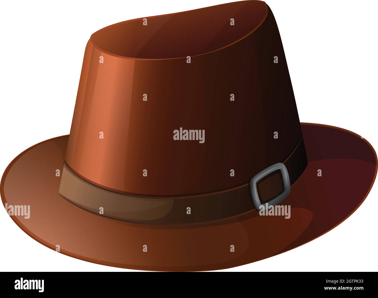 A brown hat Stock Vector Image & Art - Alamy
