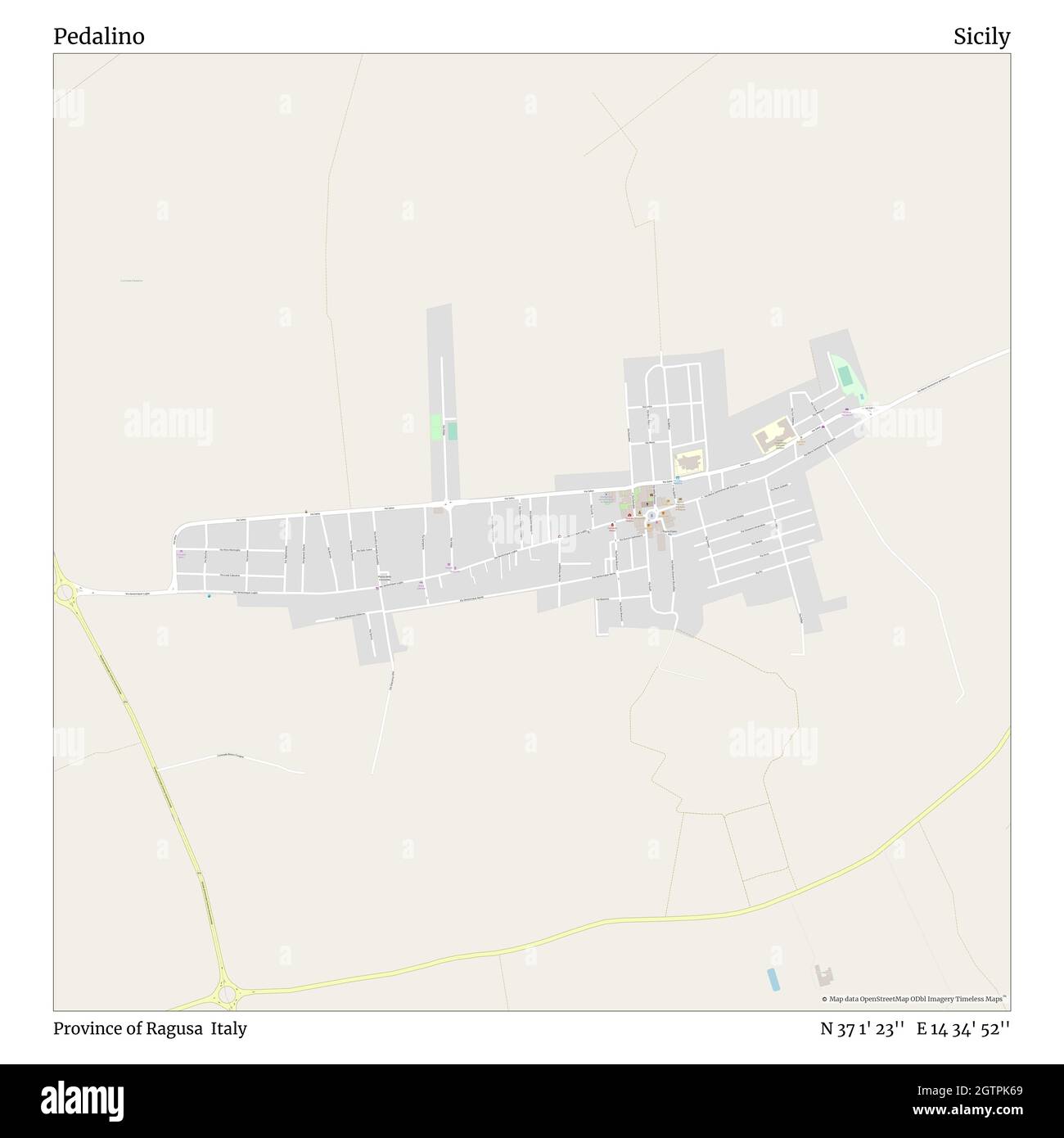 Ragusa map hi-res stock photography and images - Alamy