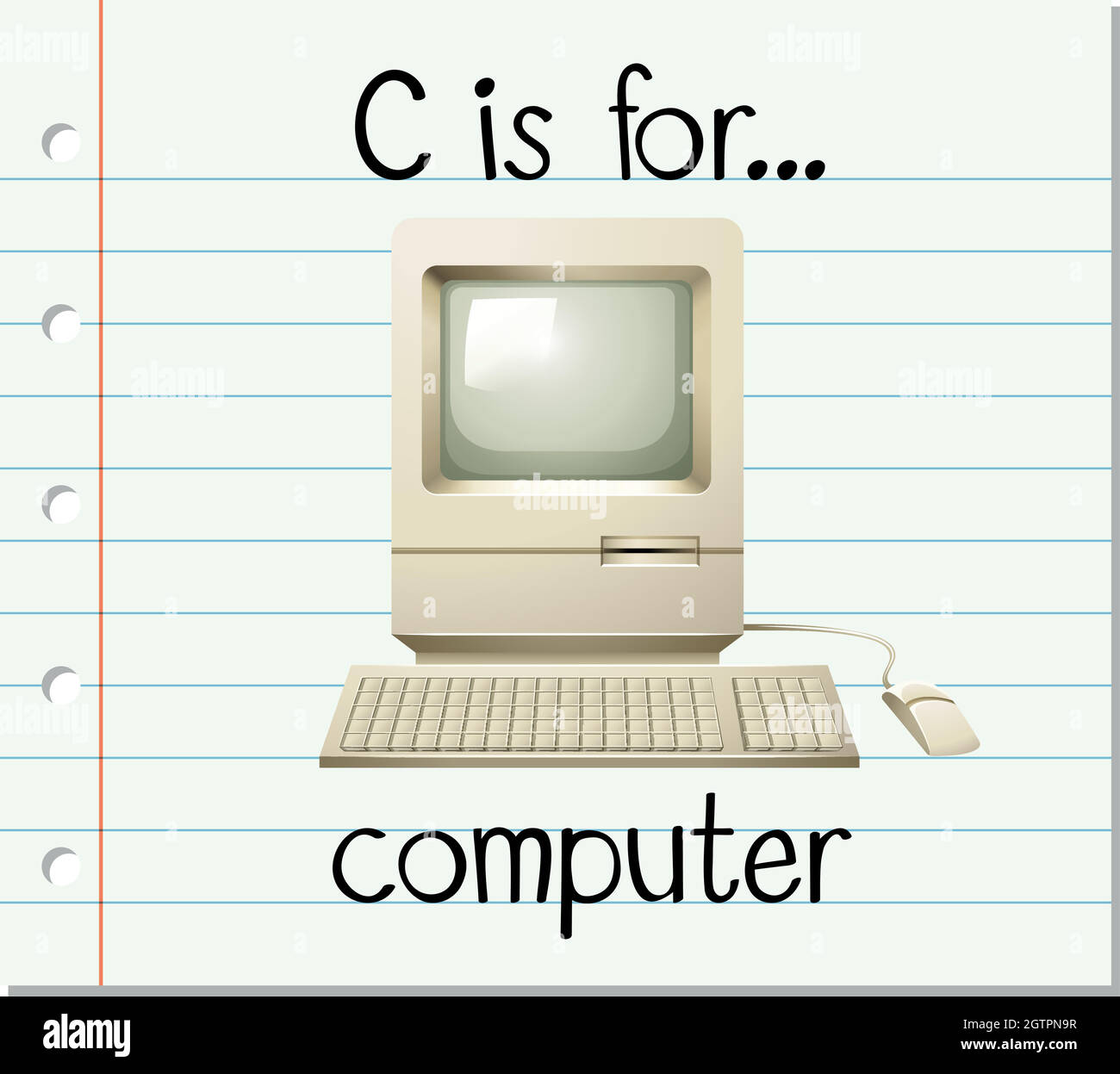 Flashcard letter C is for computer Stock Vector Image & Art - Alamy