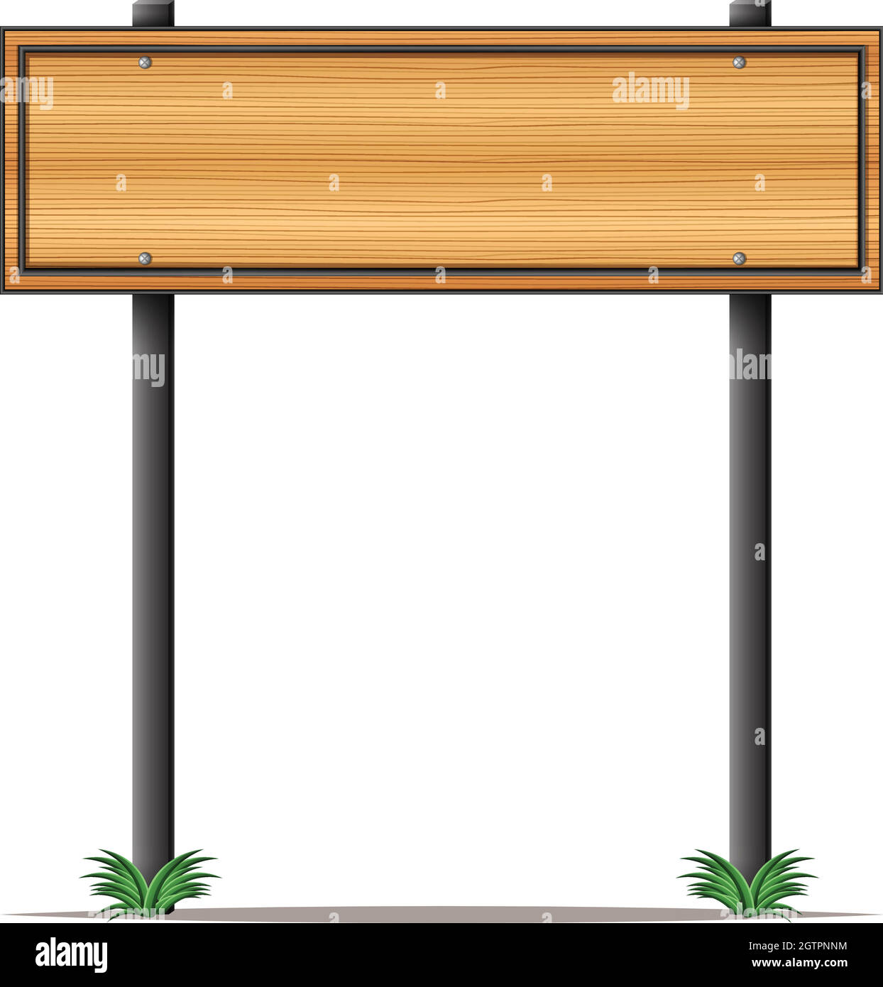 A rectangular wooden signboard Stock Vector Image & Art - Alamy