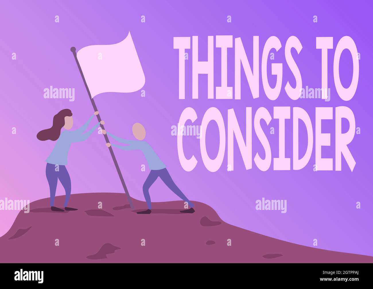 Inspiration showing sign Things To Consider. Word Written on think ...