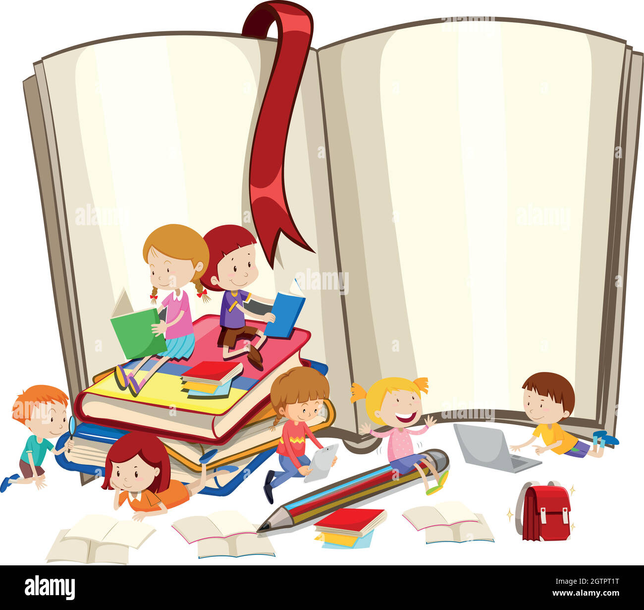 Books computer Stock Vector Images - Alamy