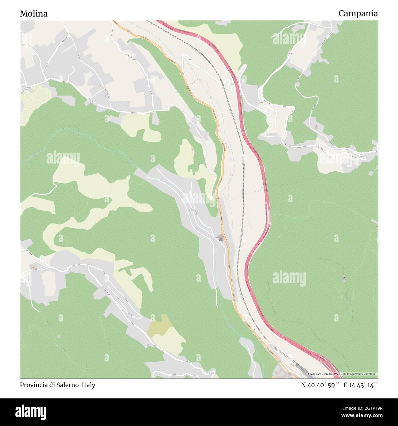 Molina, Provincia di Salerno, Italy, Campania, N 40 40' 59'', E 14 43 ...