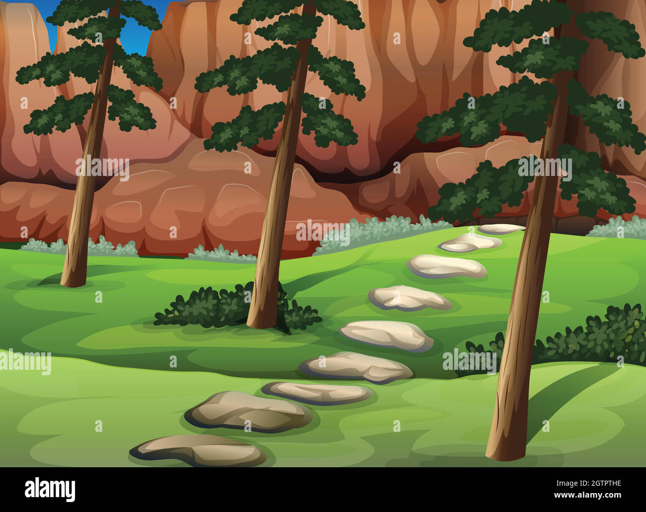 Giant forest big trees Stock Vector Images - Alamy