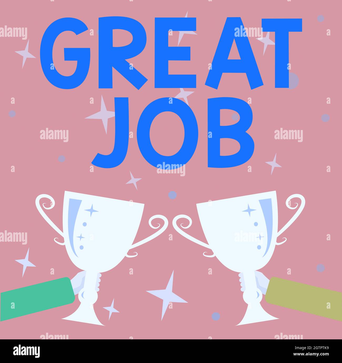 Inspiration showing sign Great Job. Word Written on used praising ...