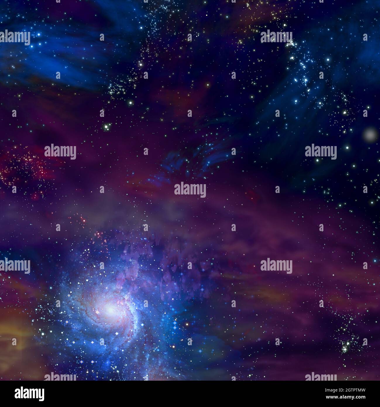 Nebula vivid space. 3D rendering Stock Photo - Alamy