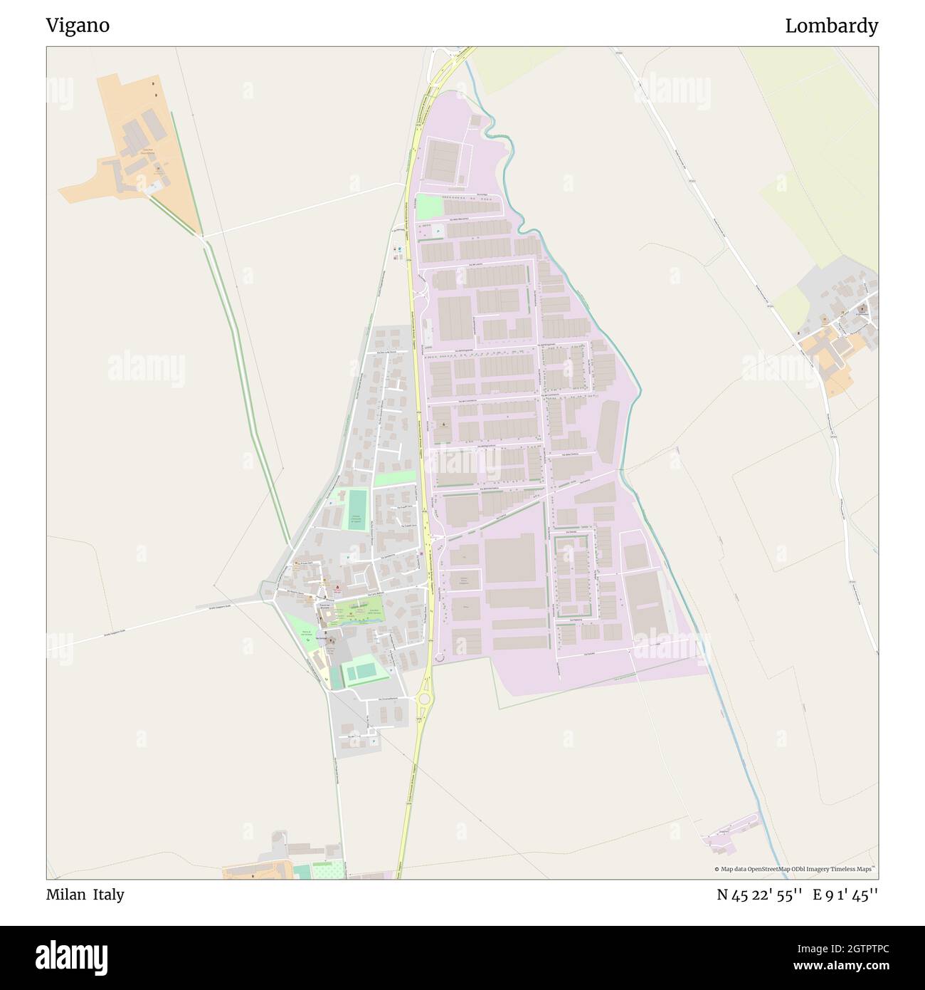 Vigano, Milan, Italy, Lombardy, N 45 22' 55'', E 9 1' 45'', map ...