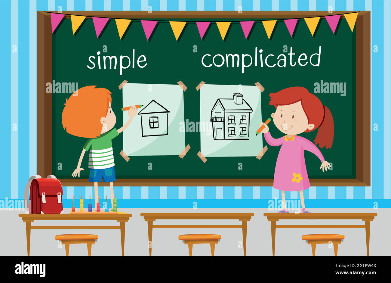 Complicated word Stock Vector Images - Alamy