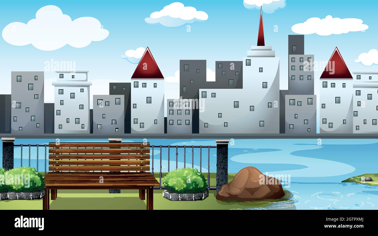 Natural park view Stock Vector Images - Alamy