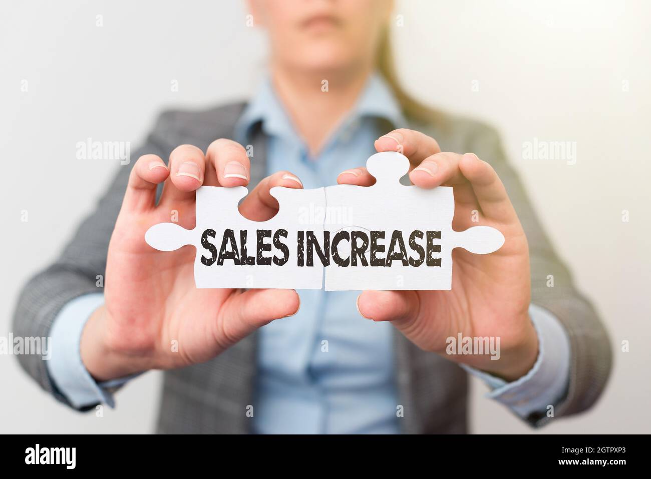 Text caption presenting Sales Increase. Business showcase Grow your ...