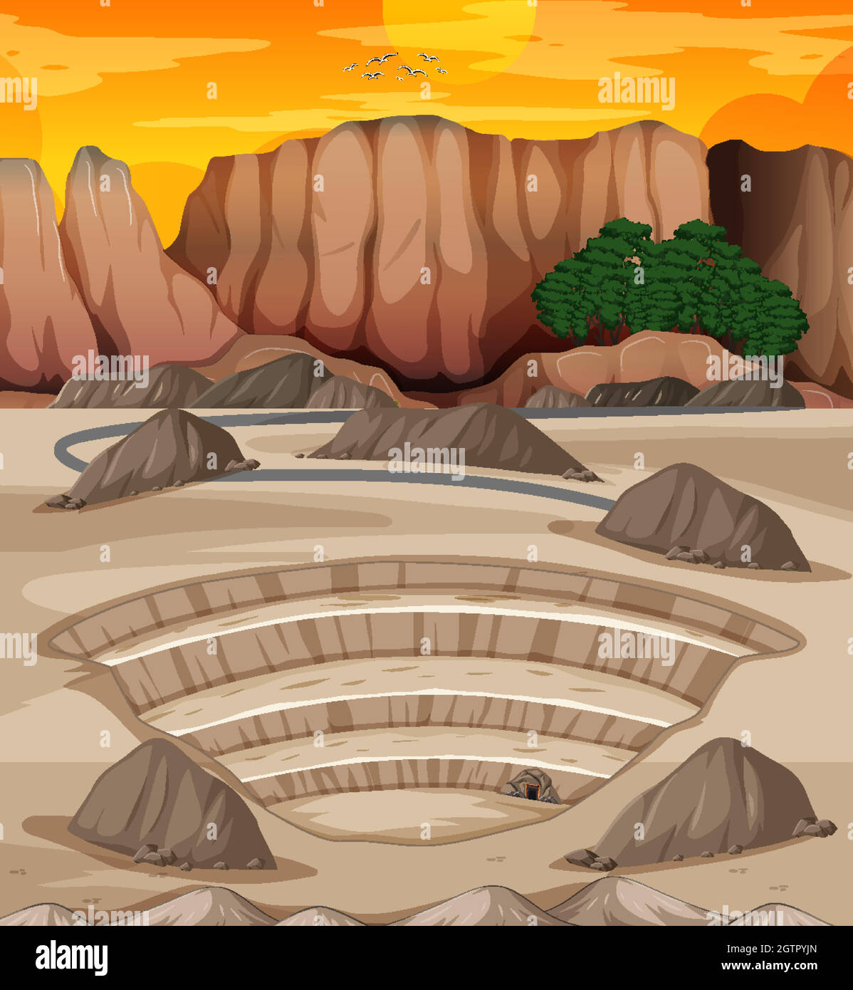 Quarry Stock Vector Images - Alamy