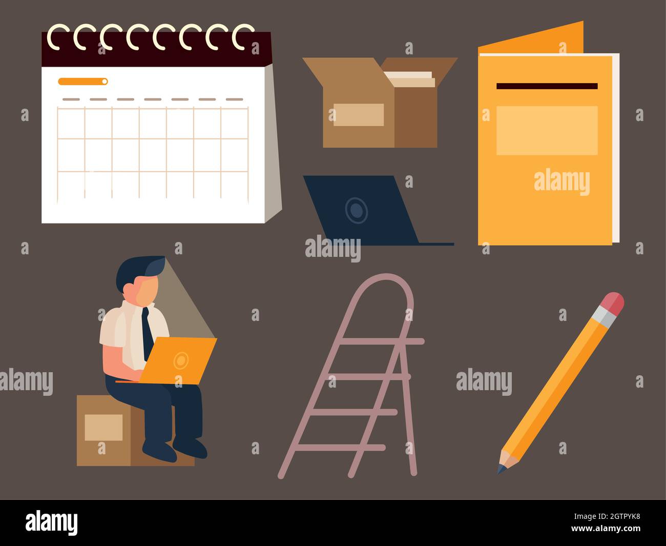 planned work icons Stock Vector Image & Art - Alamy