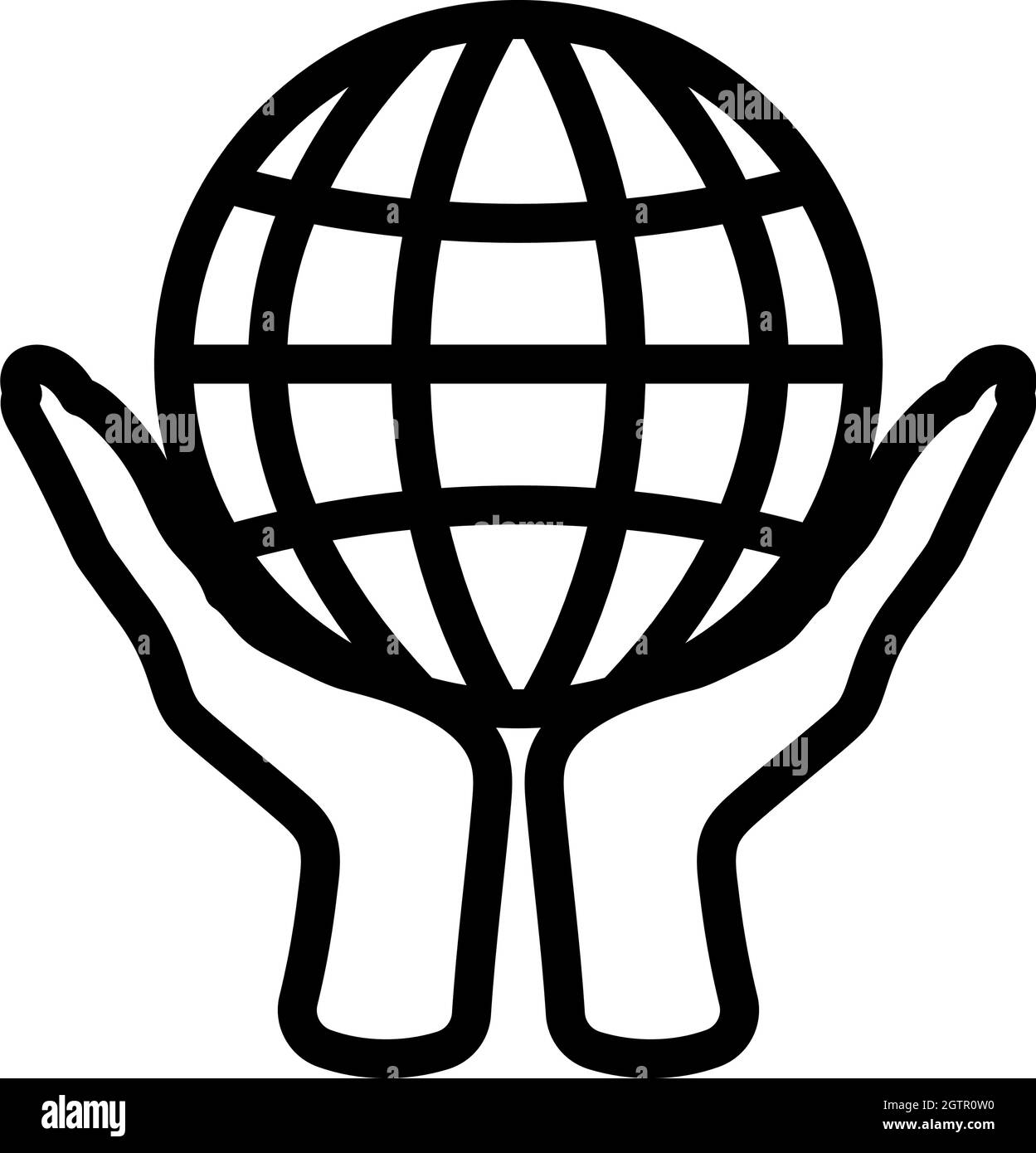 Hold the planet Black and White Stock Photos & Images - Alamy