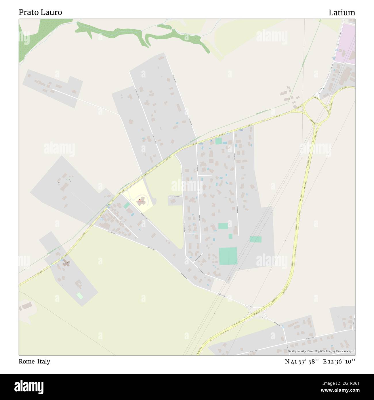 Prato Lauro, Rome, Italy, Latium, N 41 57' 58'', E 12 36' 10'', map ...
