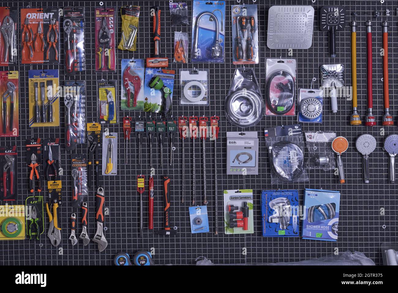 Different items in a plumbing store Stock Photo - Alamy