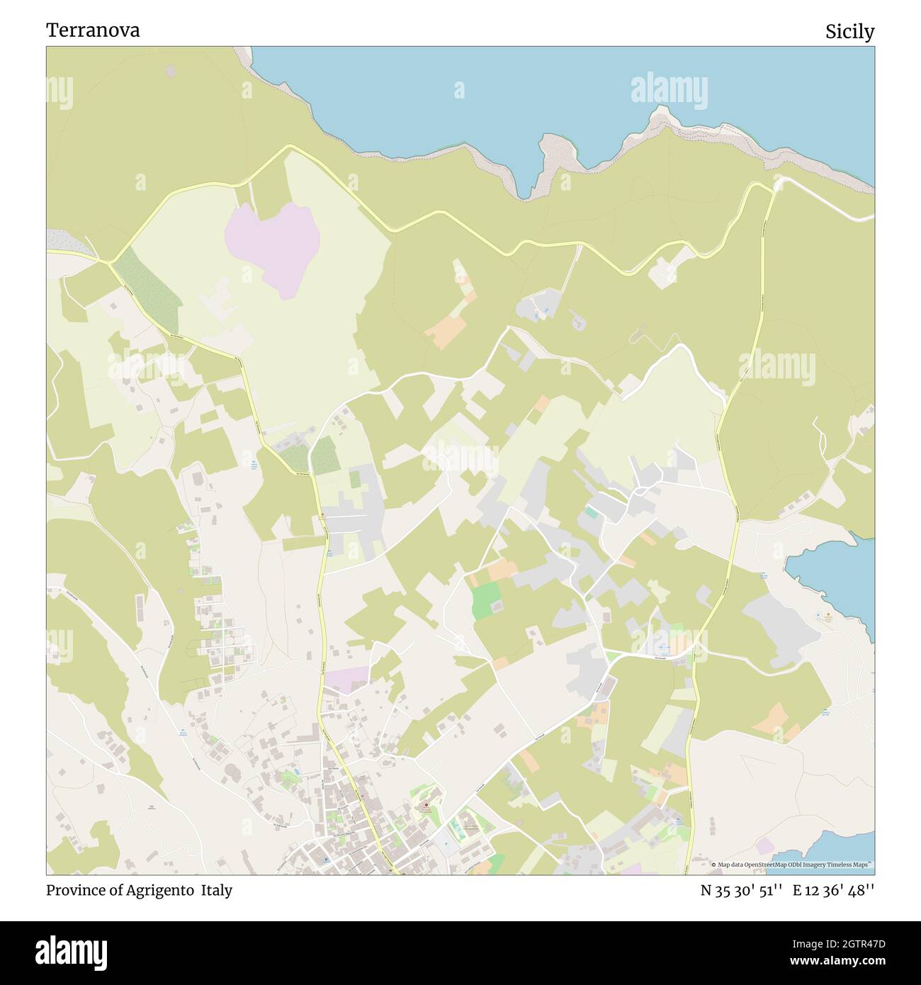 Agrigento province map Cut Out Stock Images & Pictures - Alamy