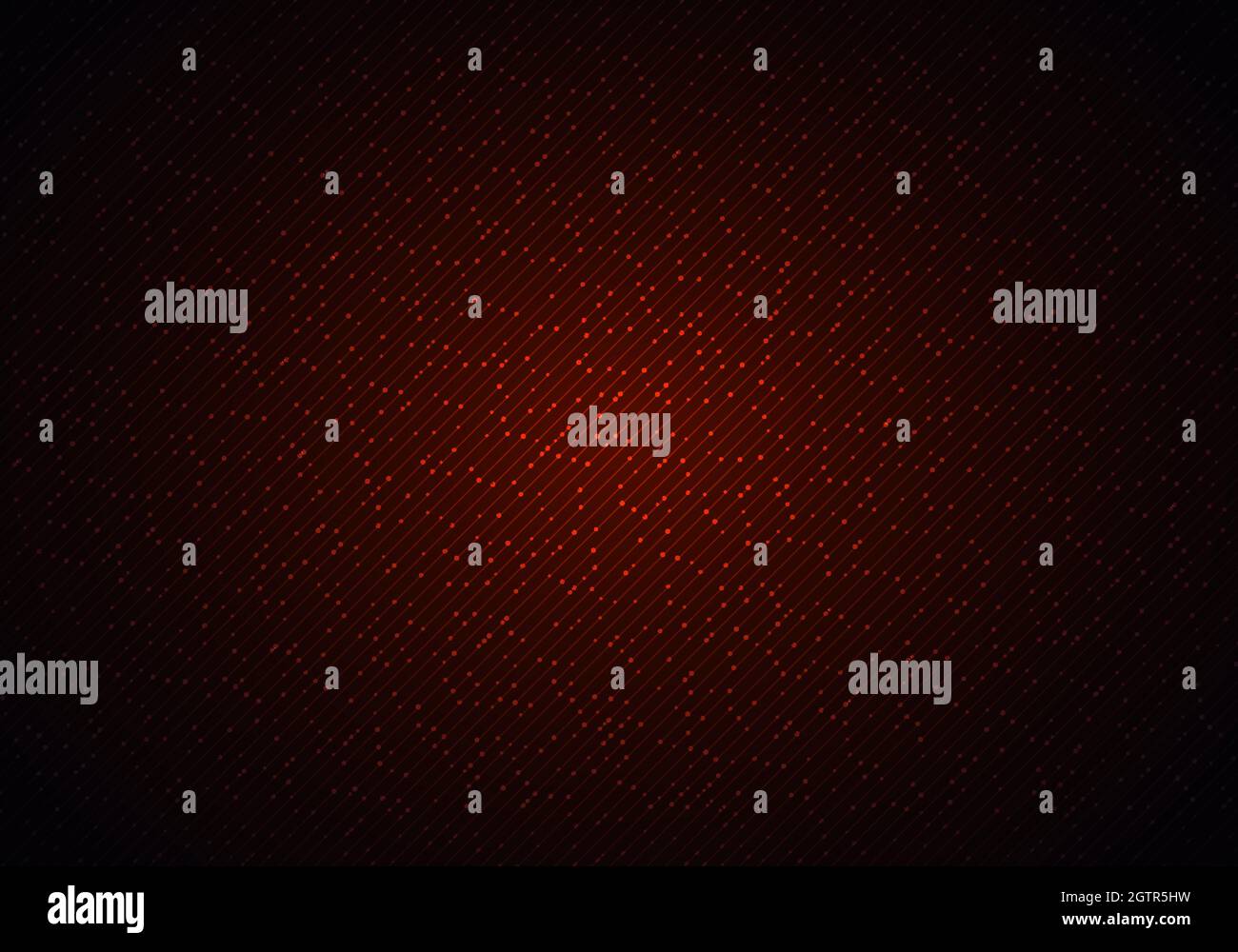 Abstract red shiny diagonal lines and dot particles with lighting on ...