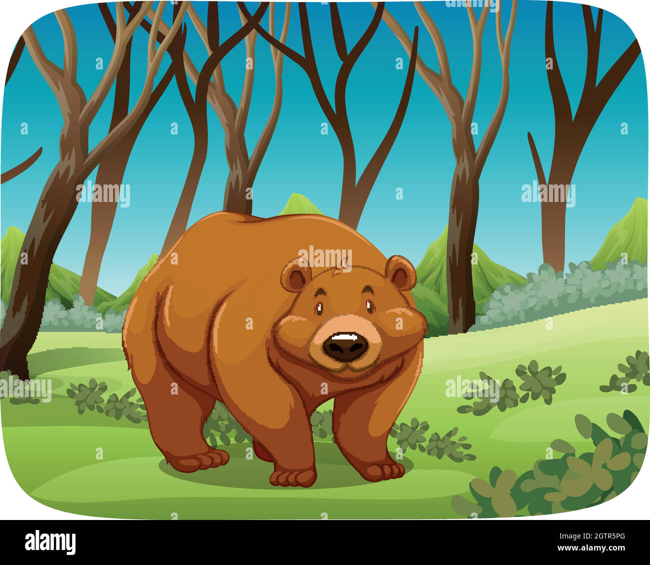 Clipart brown bear Stock Vector Images - Alamy