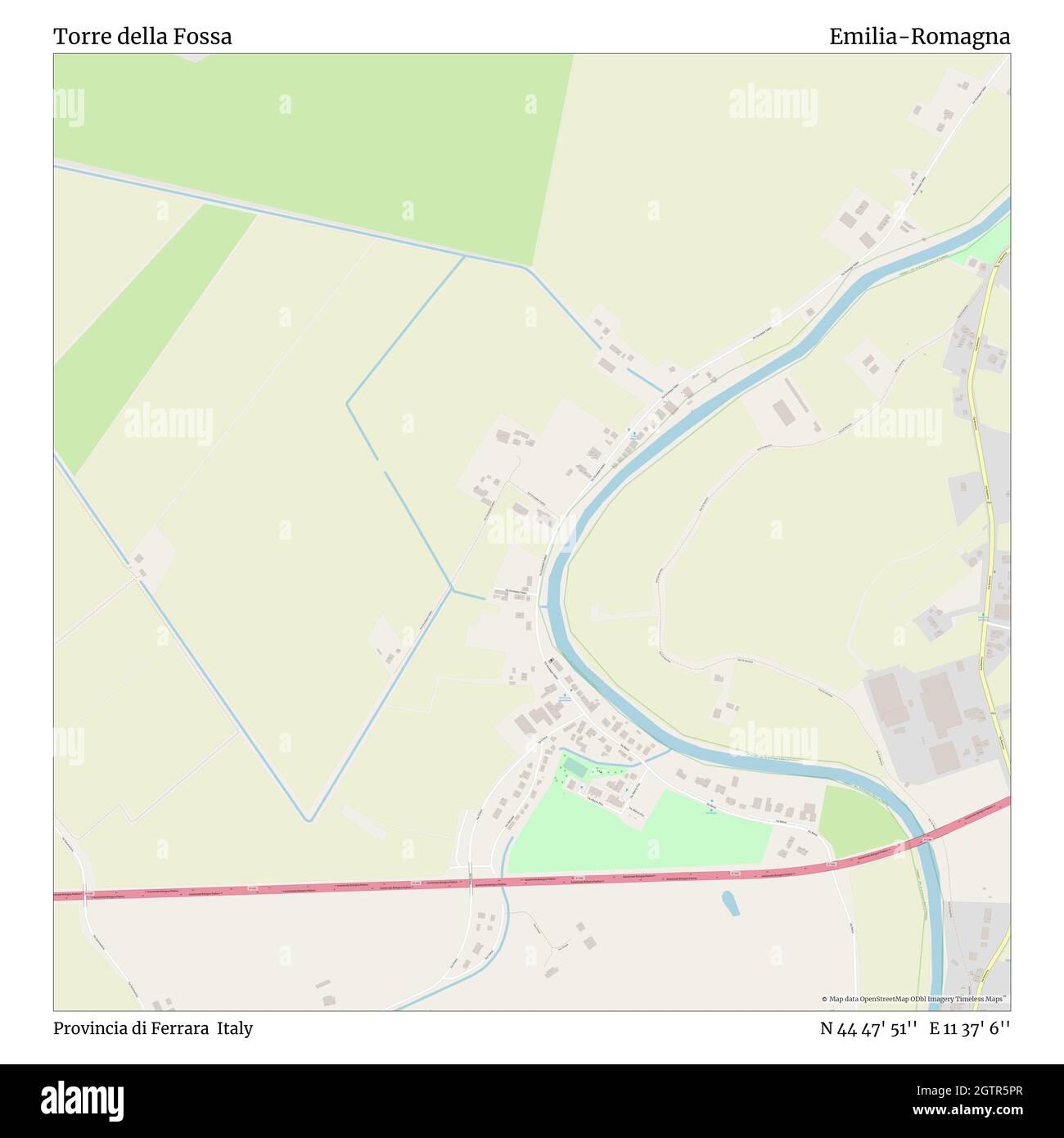 Torre della Fossa, Provincia di Ferrara, Italy, Emilia-Romagna, N 44 47 ...