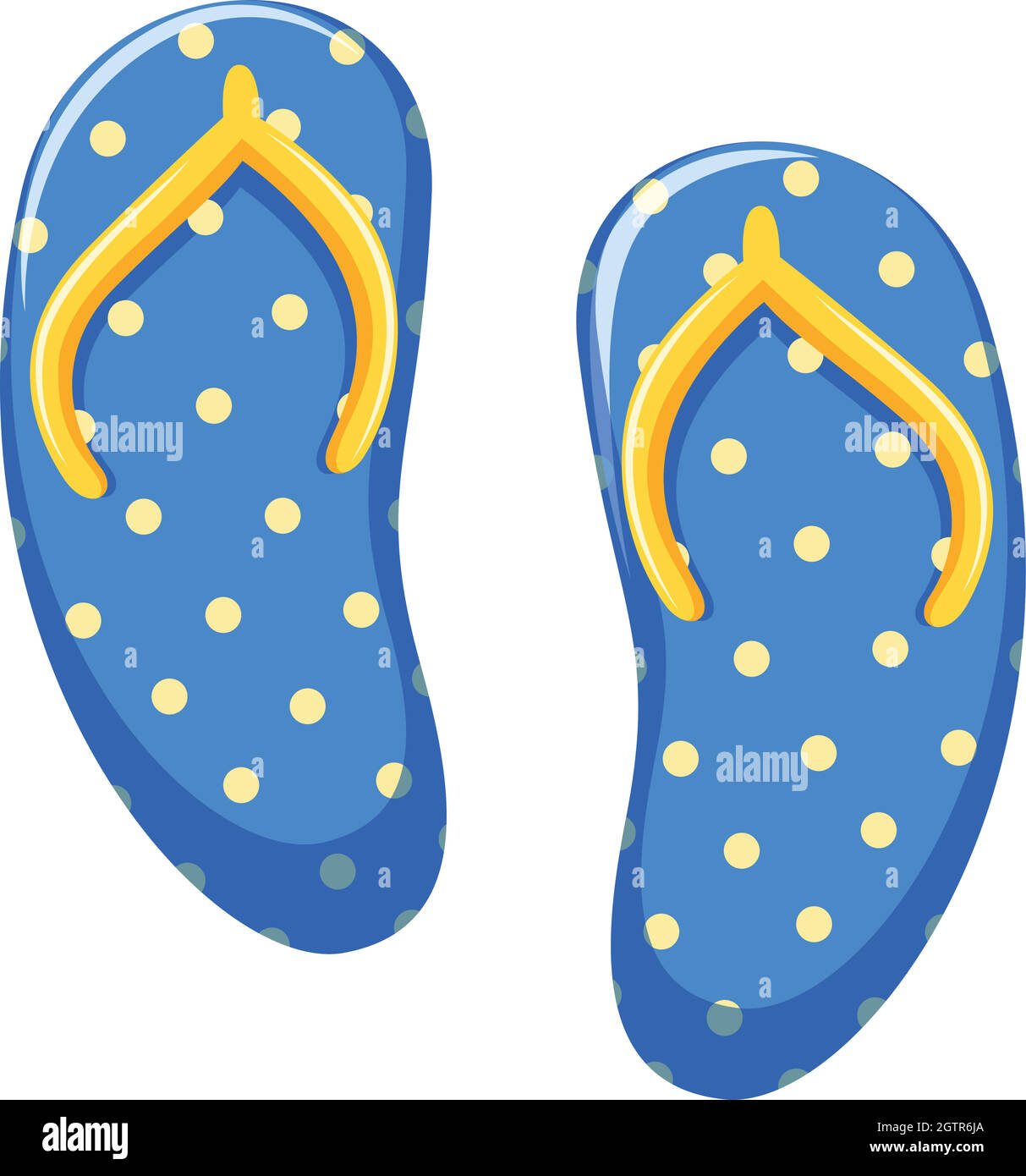 Object on white sandals Stock Vector Images - Alamy