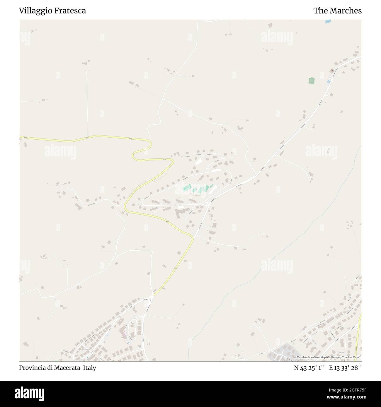 Villaggio Fratesca, Provincia di Macerata, Italy, The Marches, N 43 25 ...