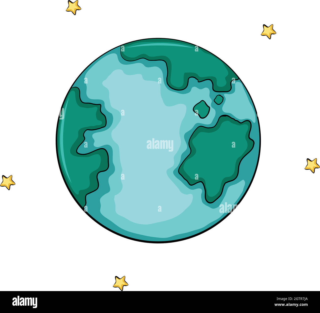 Earth galaxy sun planet Stock Vector Images - Alamy
