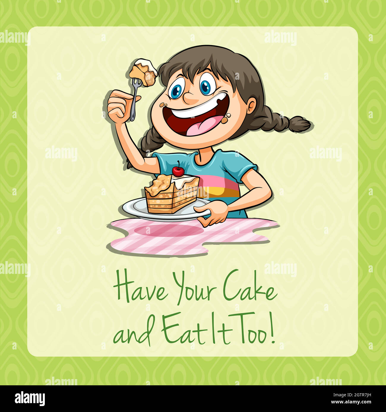 Cake wording Stock Vector Images - Alamy