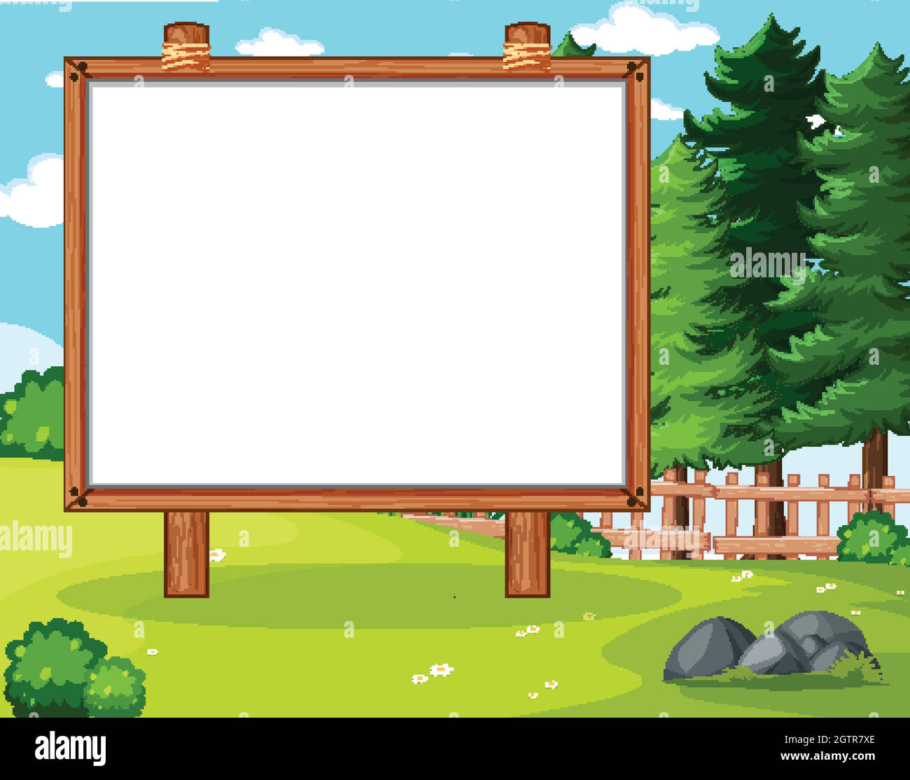 Sign board in park Stock Vector Images - Alamy