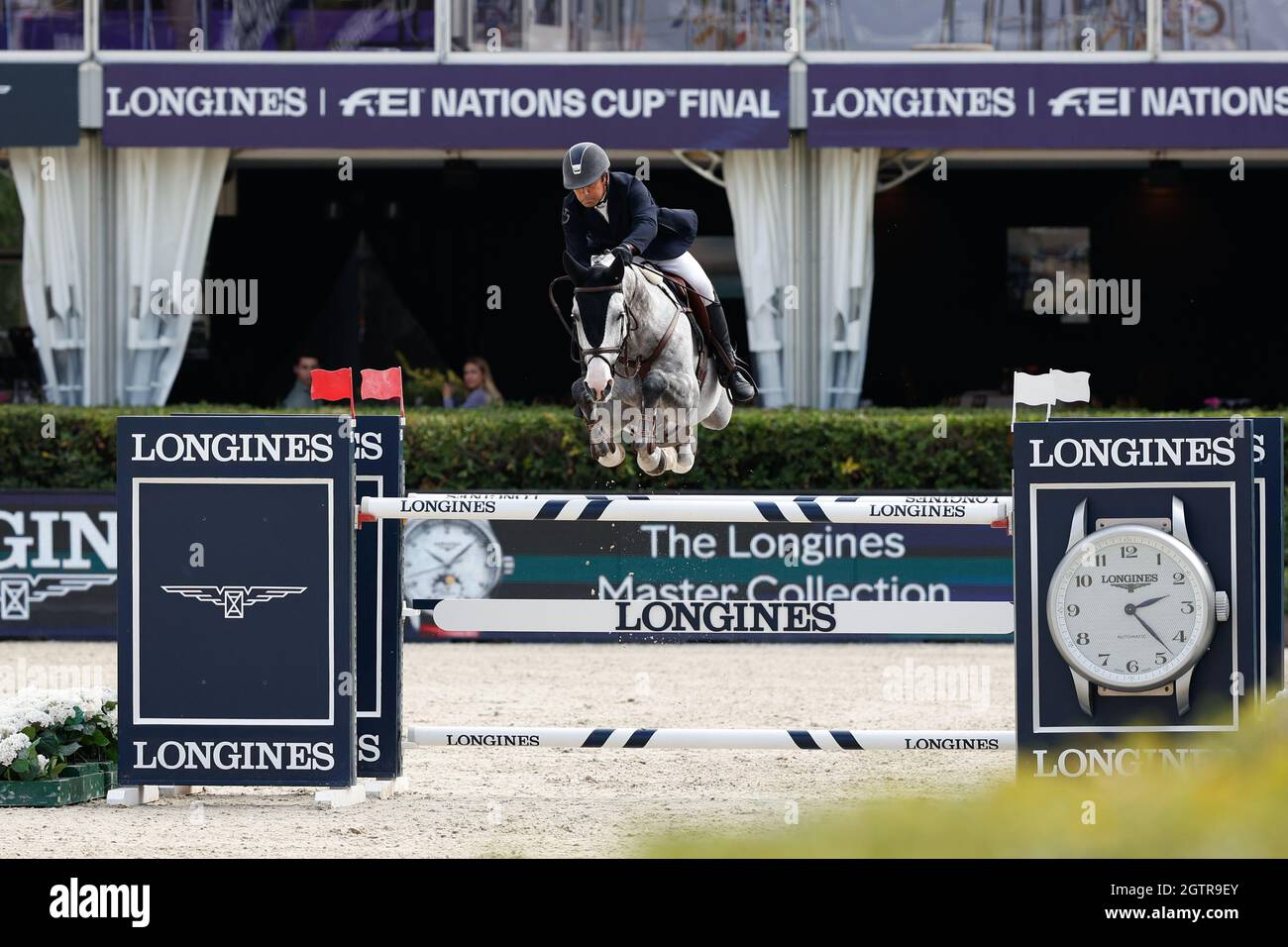 Jesus Garmendia Echevarria of Spain riding Callias during the CSIO ...
