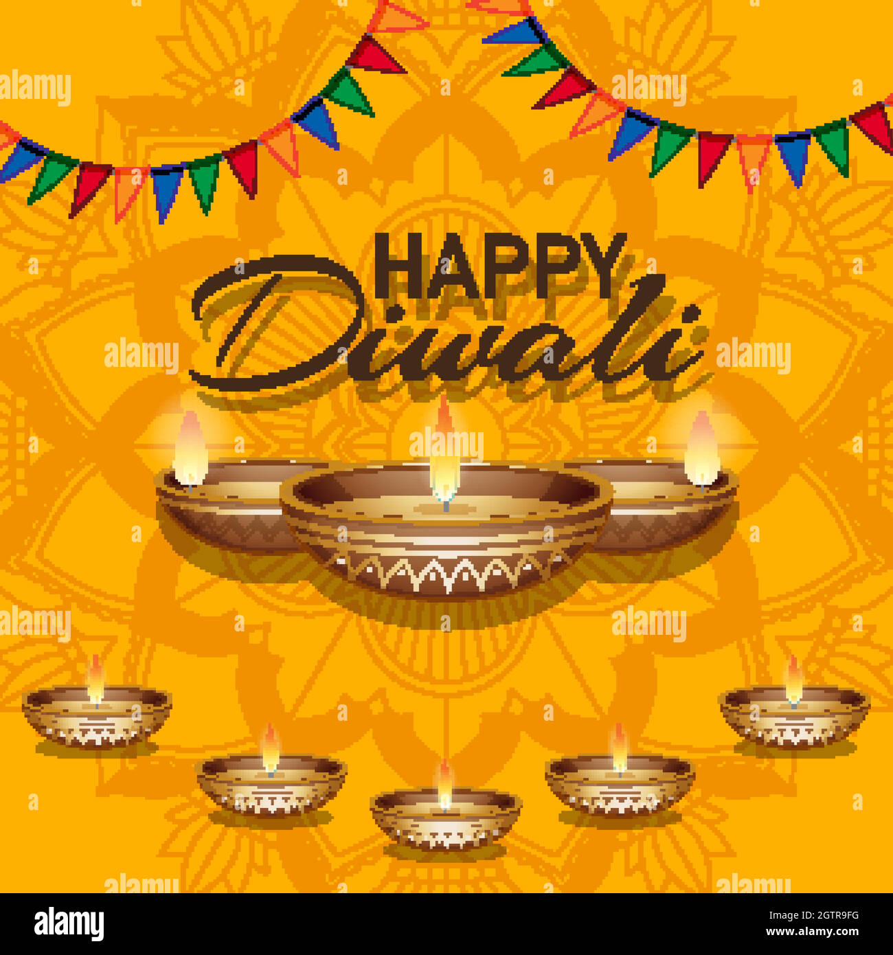 Poster design for happy Diwali Stock Vector Image & Art - Alamy