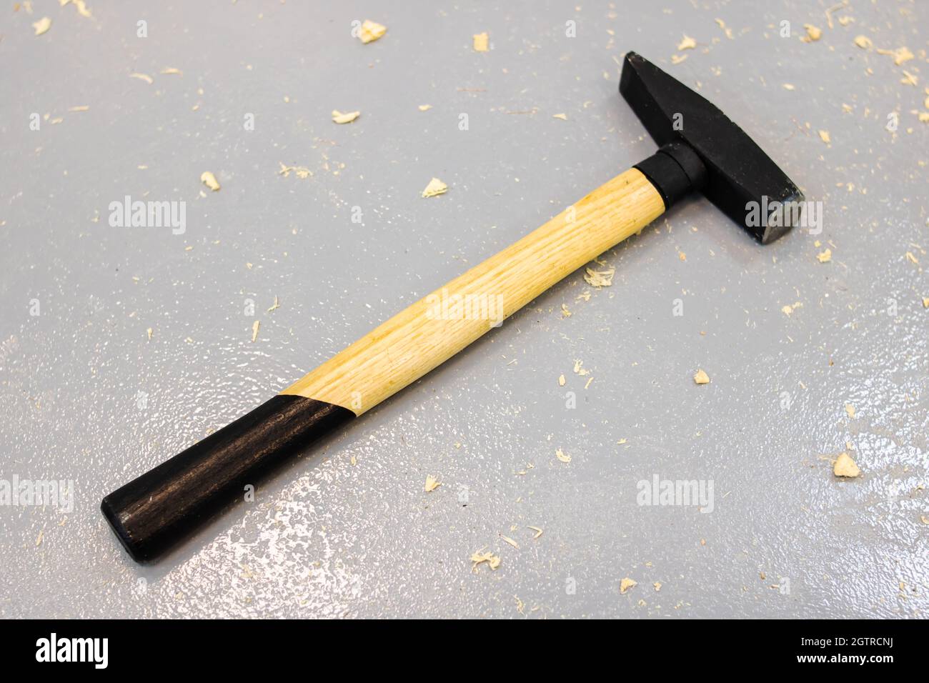 Wooden hammer on floor in hi-res stock photography and images - Alamy