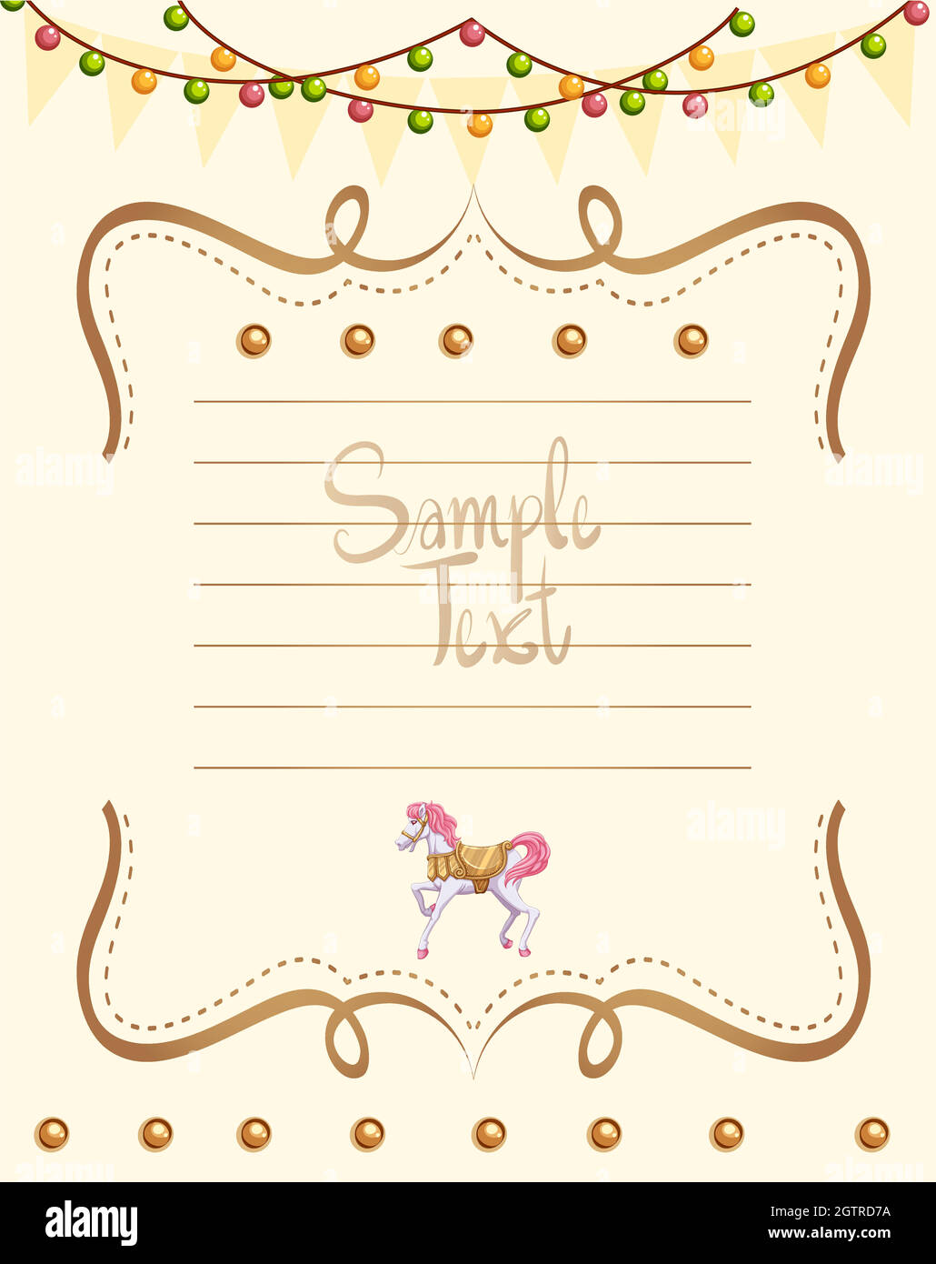 Stationary horse Stock Vector Images - Alamy