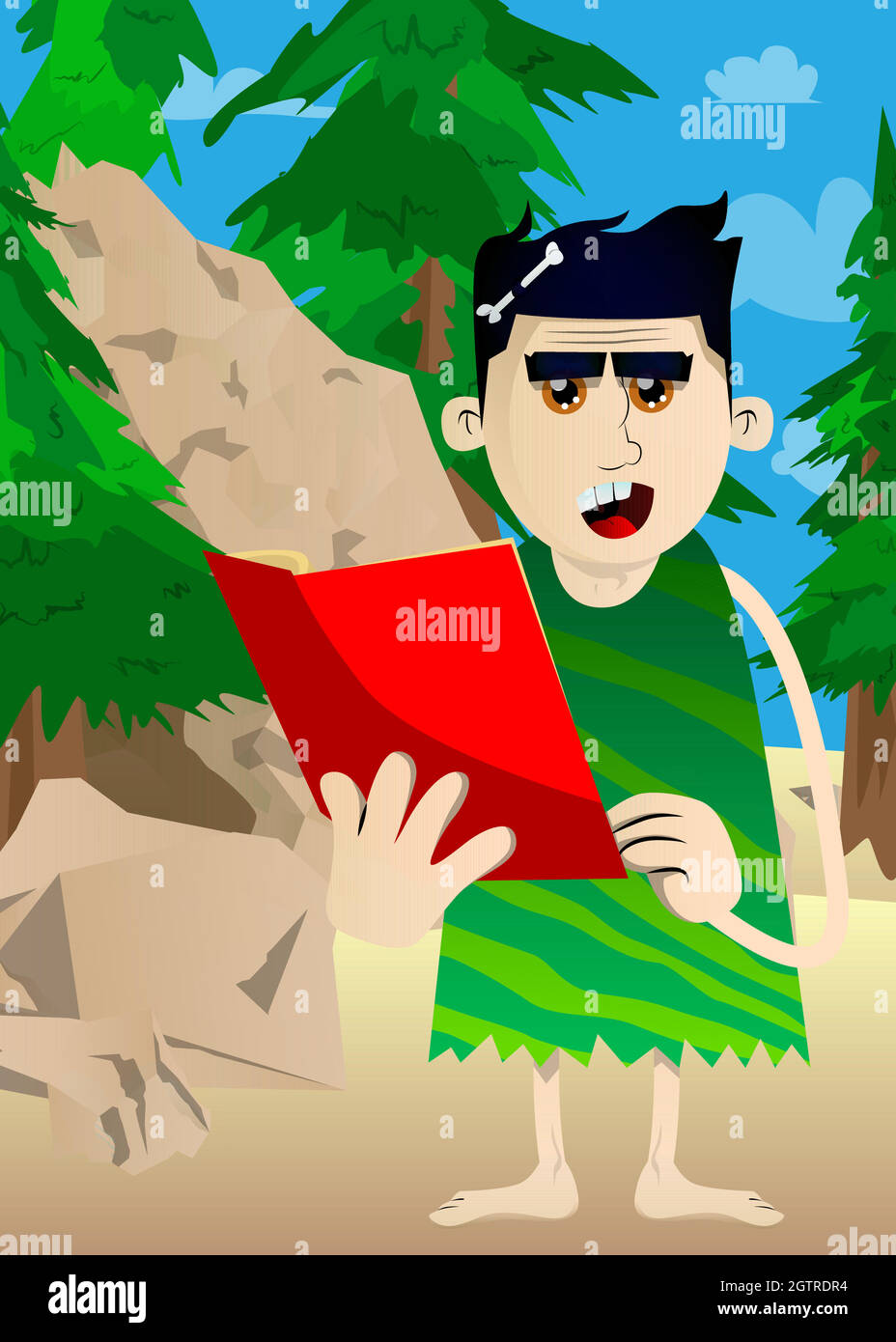 Illustration of a prehistoric human hi-res stock photography and images ...