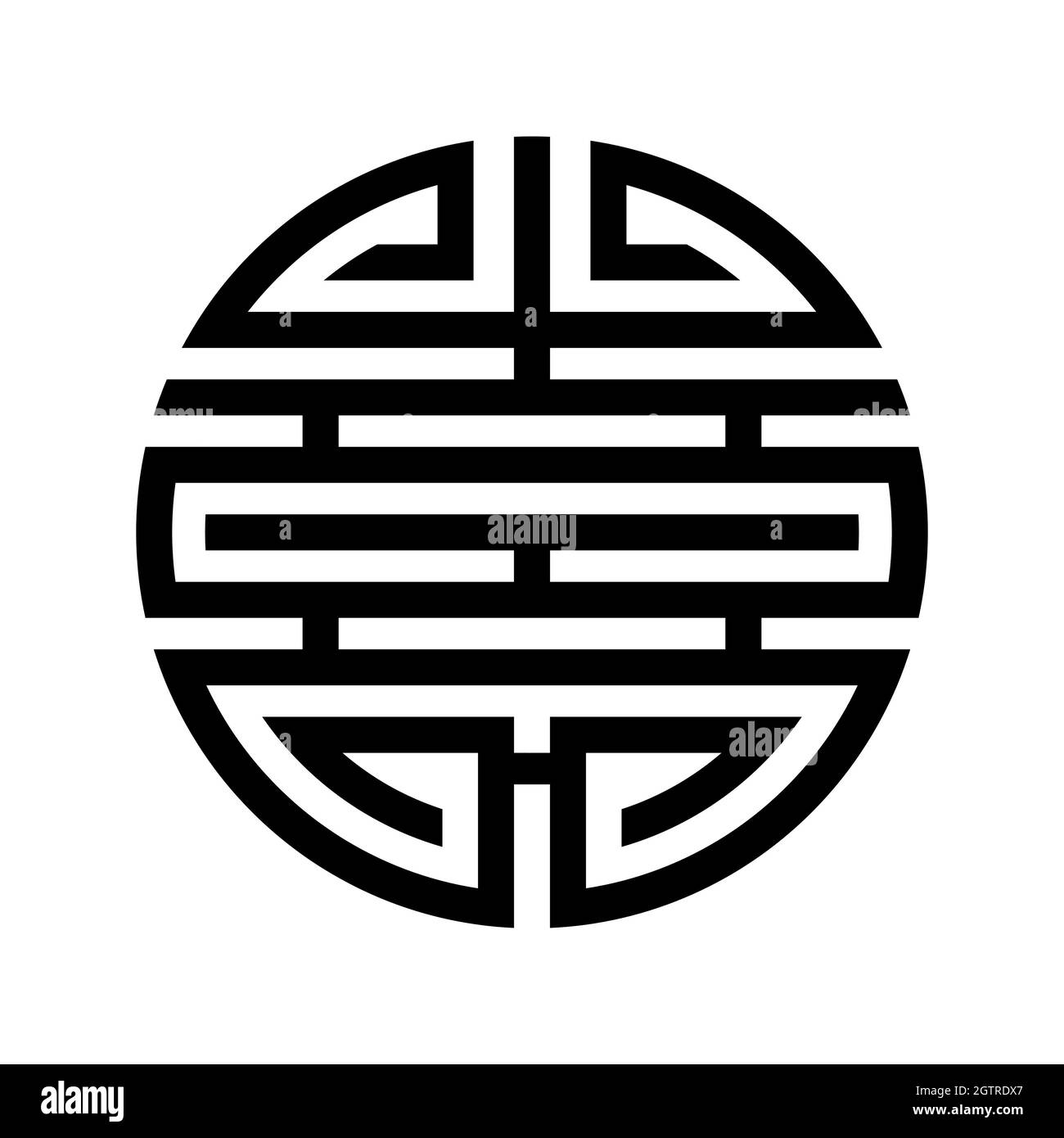 White Asian Symbol