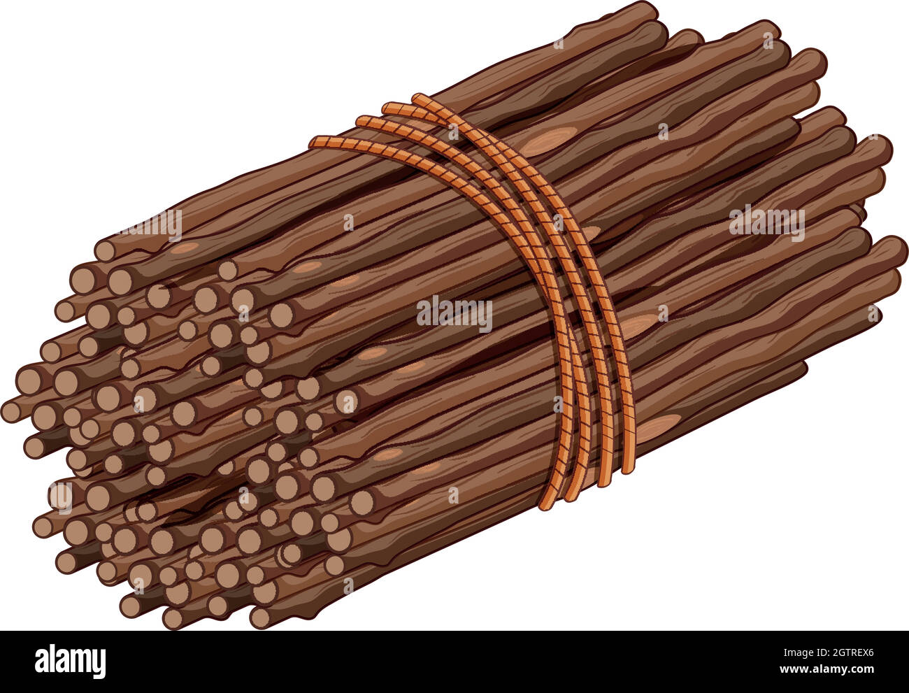 Wooden stick in one bunch Stock Vector Image & Art - Alamy