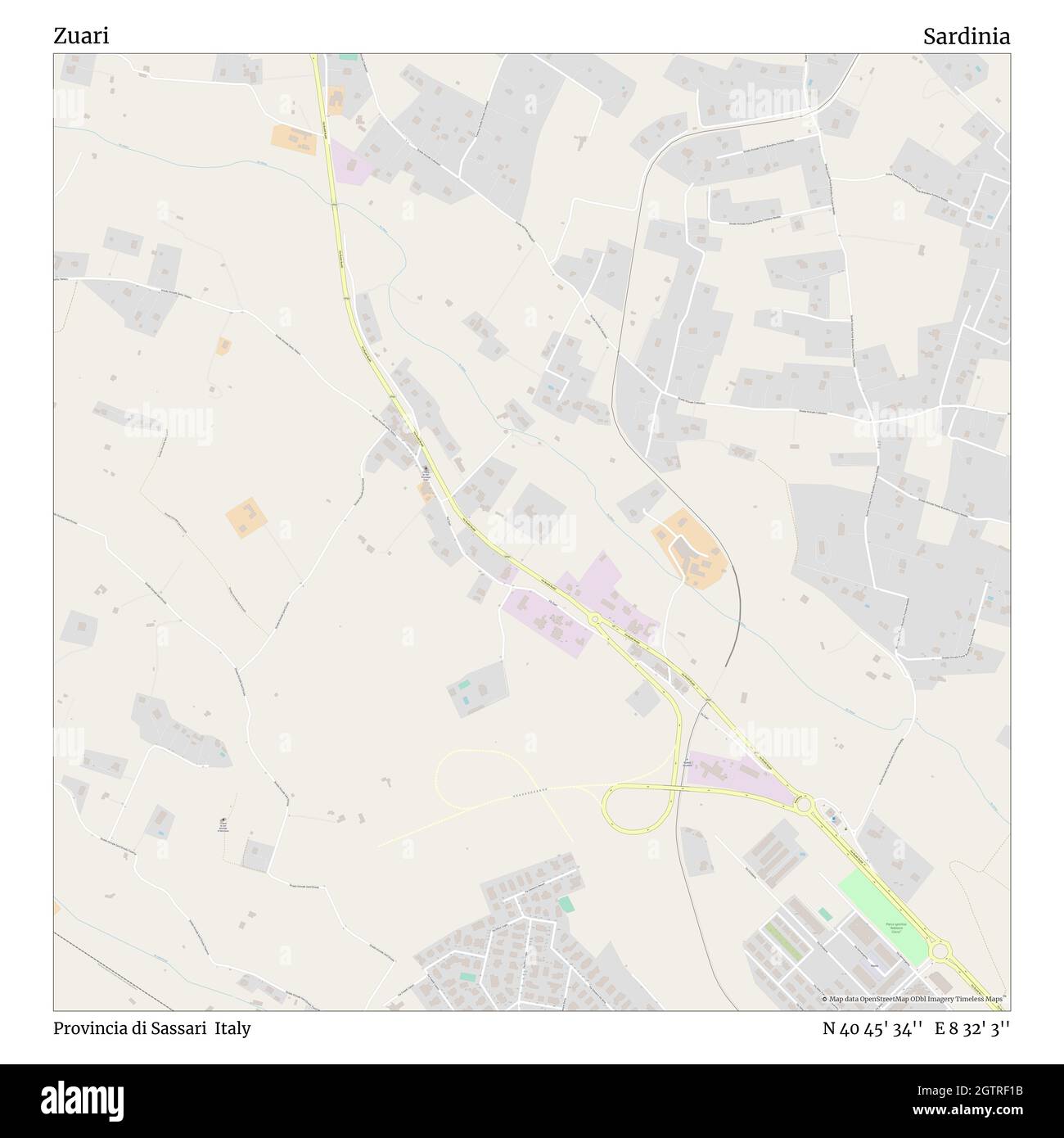 Map of sassari Cut Out Stock Images & Pictures - Alamy