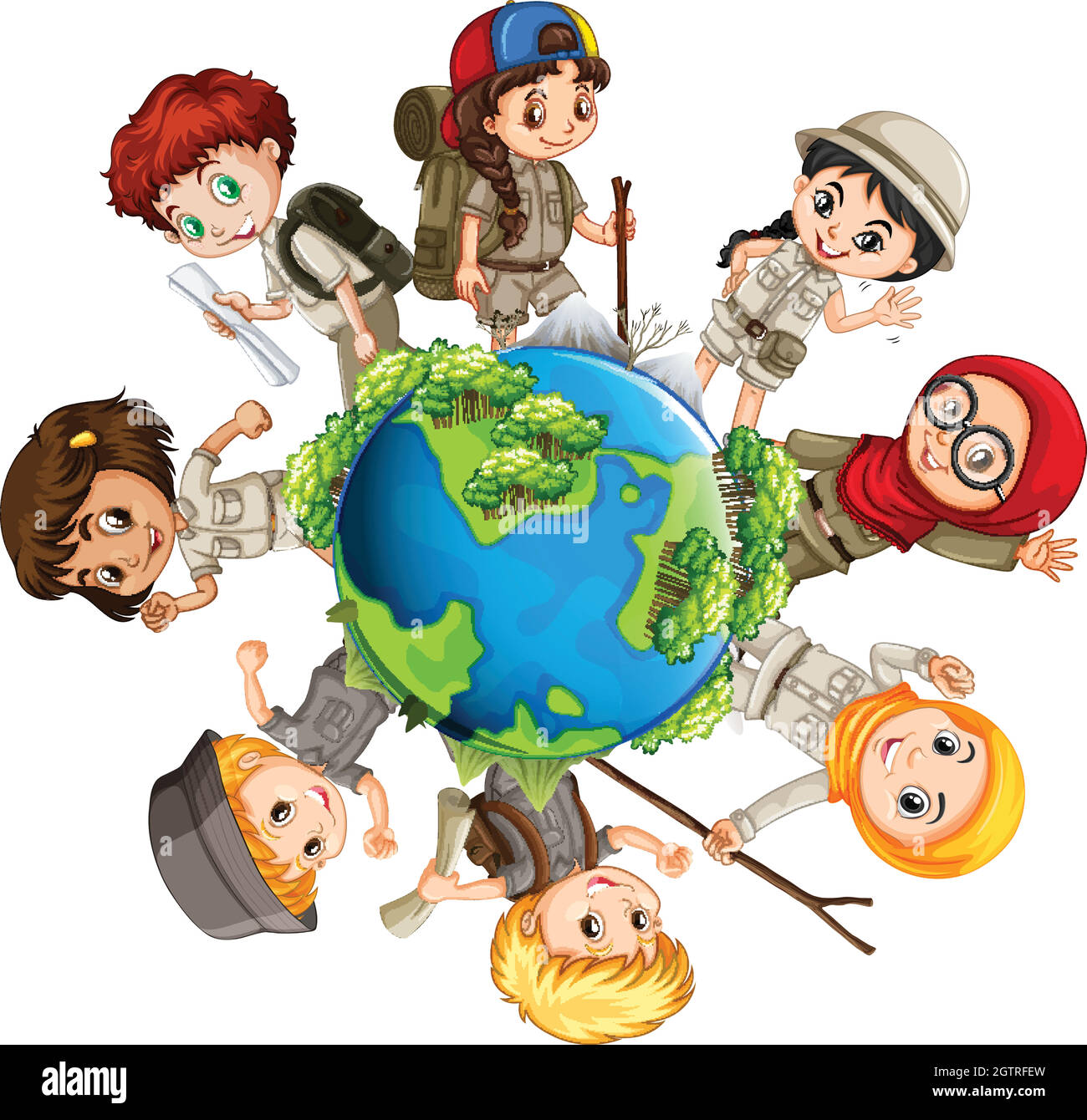 Caring environment Stock Vector Images - Alamy