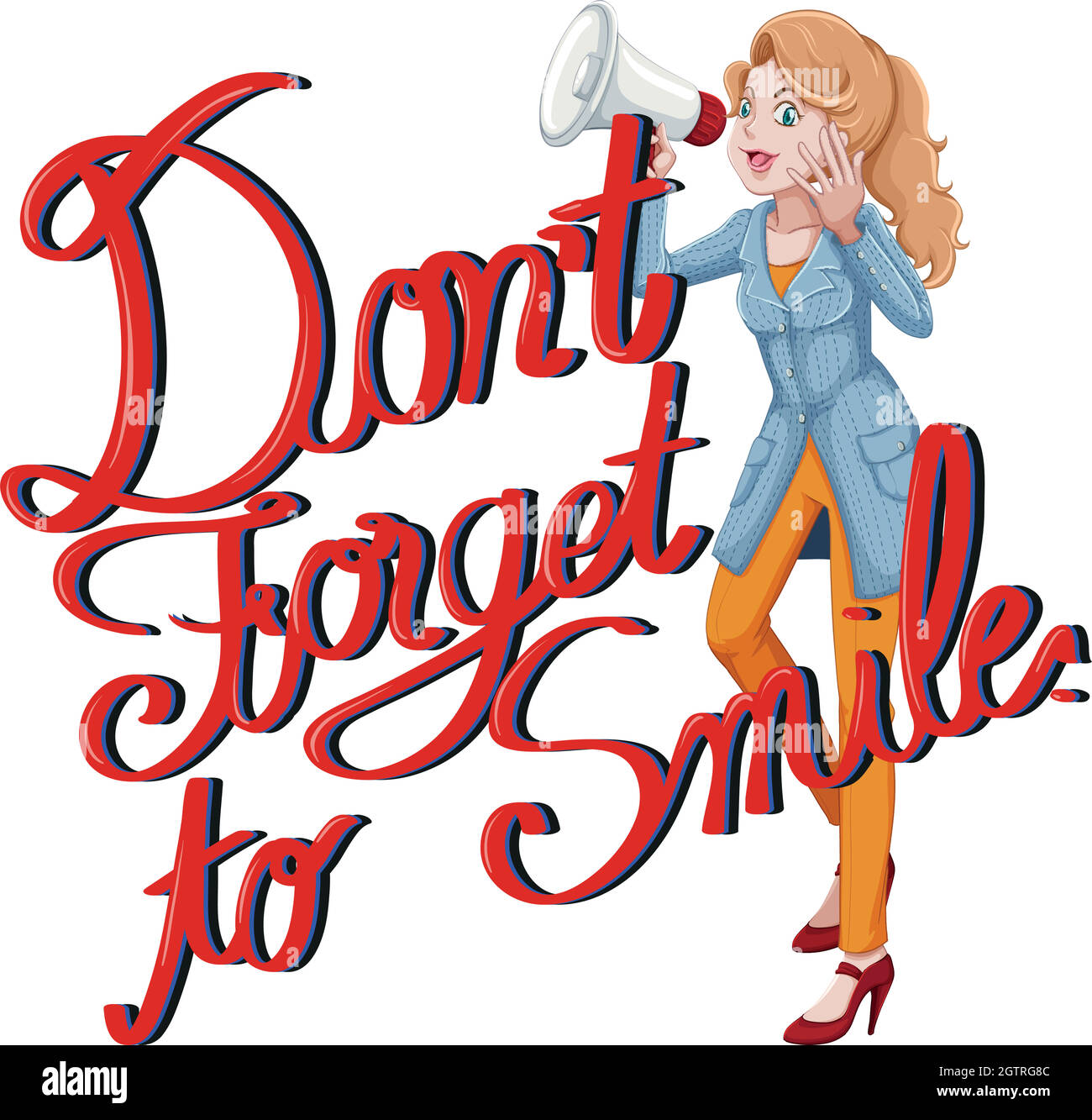 Sign saying smile Cut Out Stock Images & Pictures - Alamy