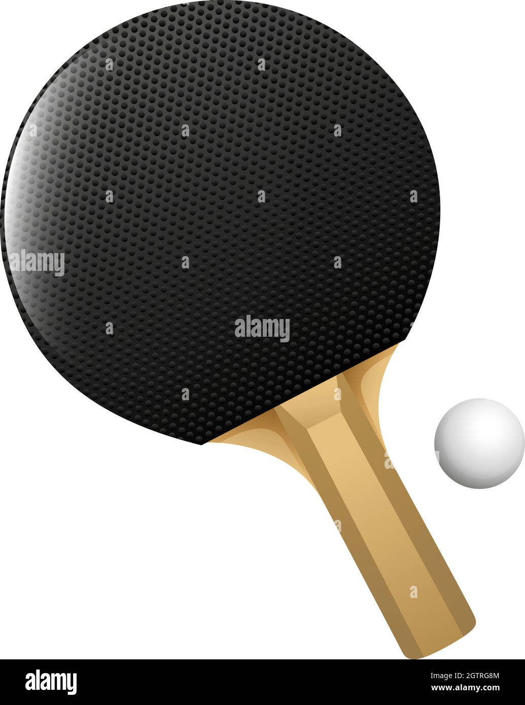 Table tennis paddle on Stock Vector Images - Alamy